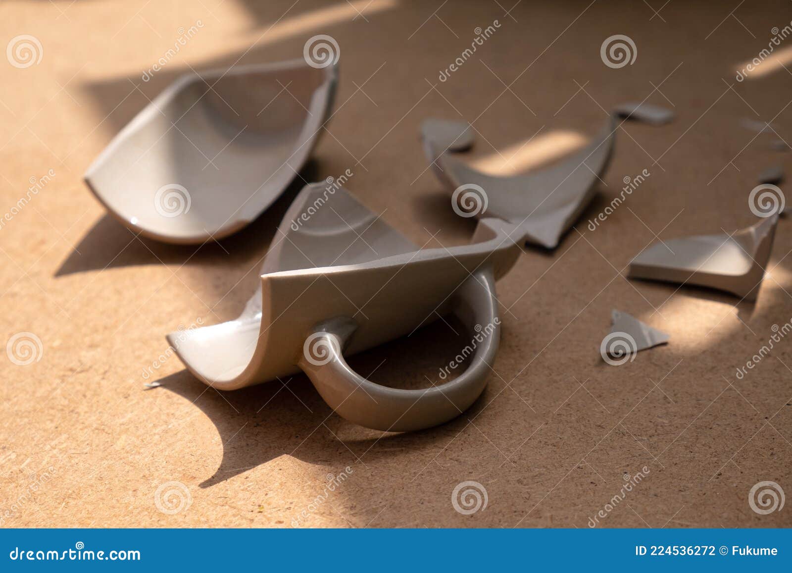 Broken Mug on the Floor Close-up Stock Photo - Image of spill, break ...