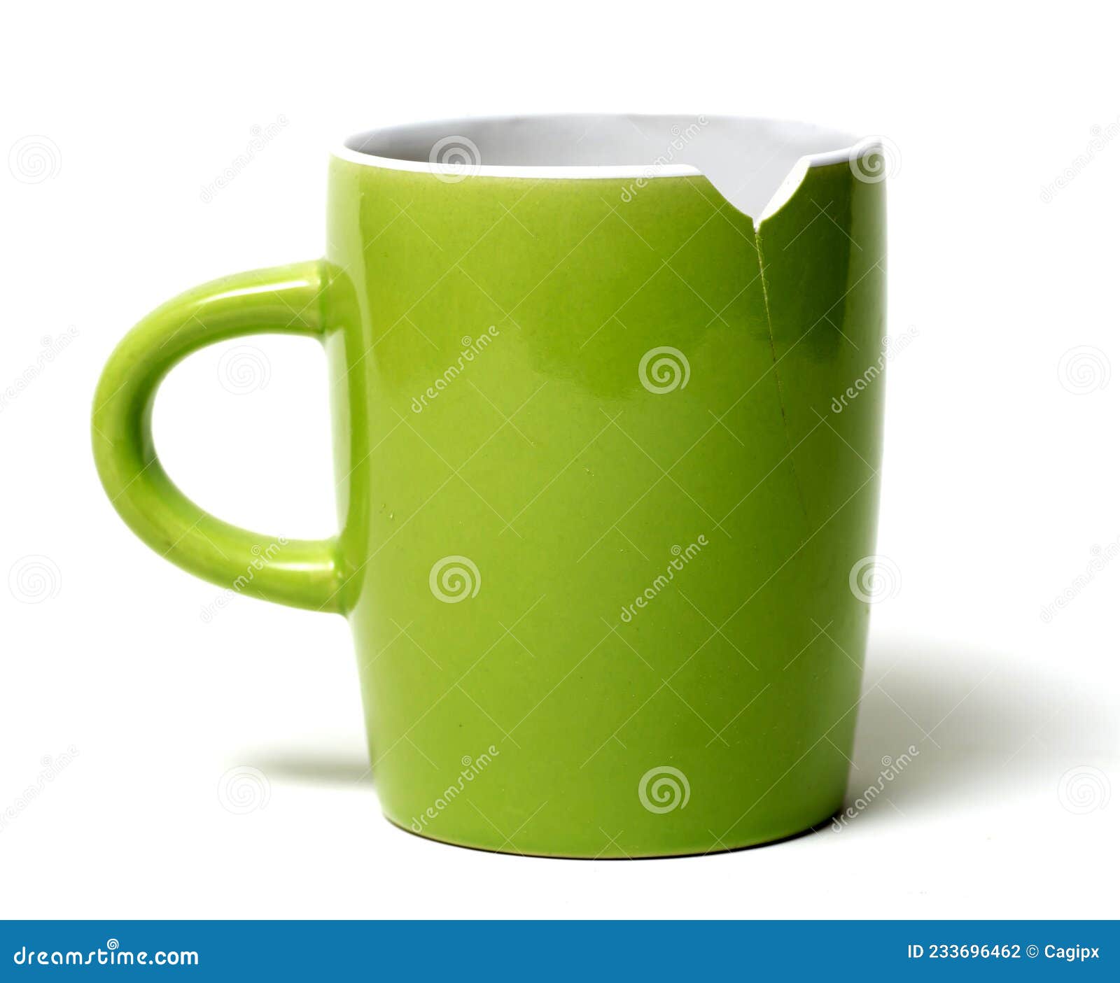 Broken mug with its crack. stock photo. Image of kitchen - 233696462