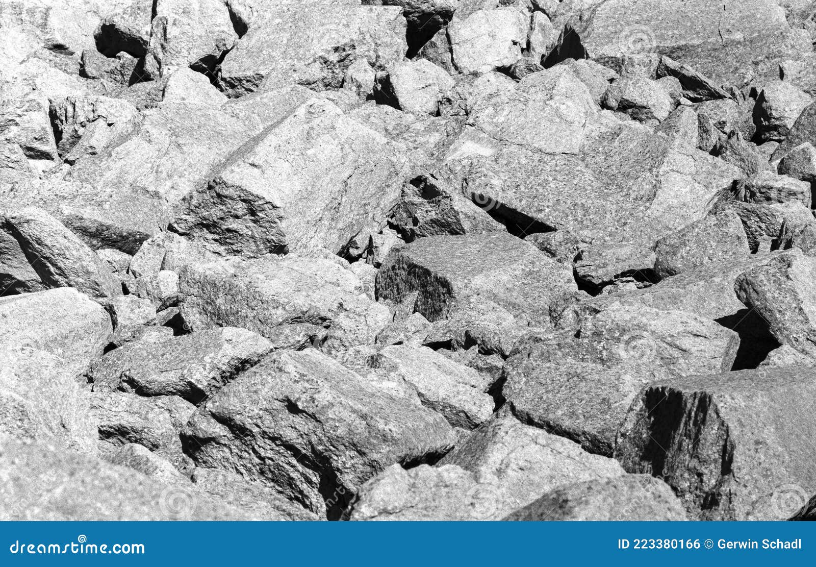 Broken, Octagonal Basalt Columns at the Base of Devils Tower Stock ...