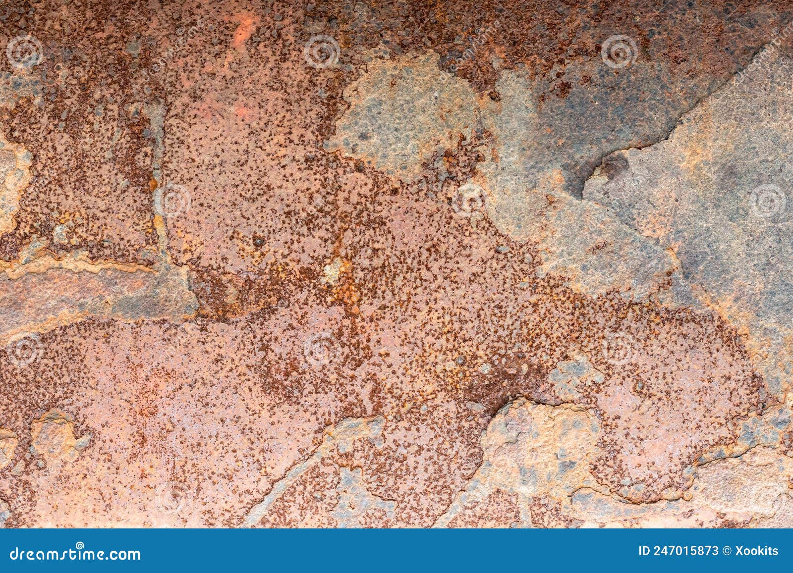 Broken Old Iron Sheet with Heavy Rust Texture for Background Stock ...