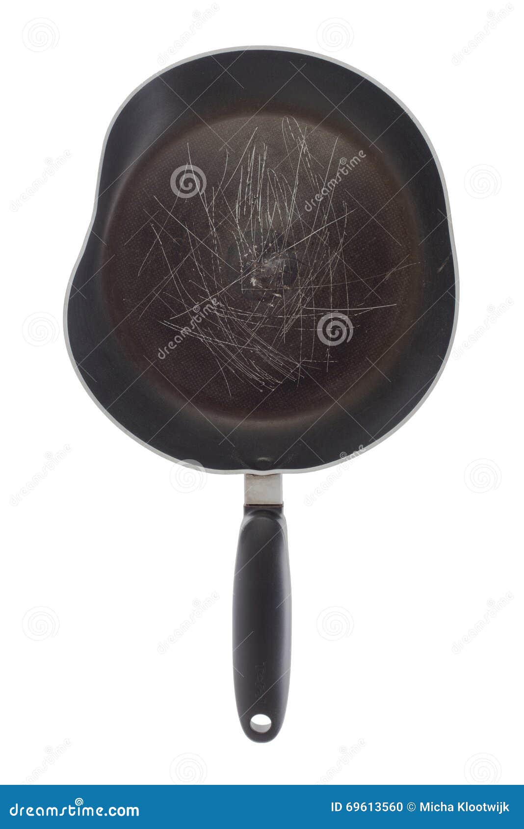 Broken old pan isolated stock photo. Image of saucepan - 69613560