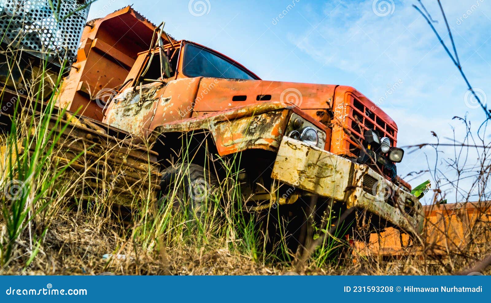 Broken old rusty truck stock photo. Image of damaged - 231593208