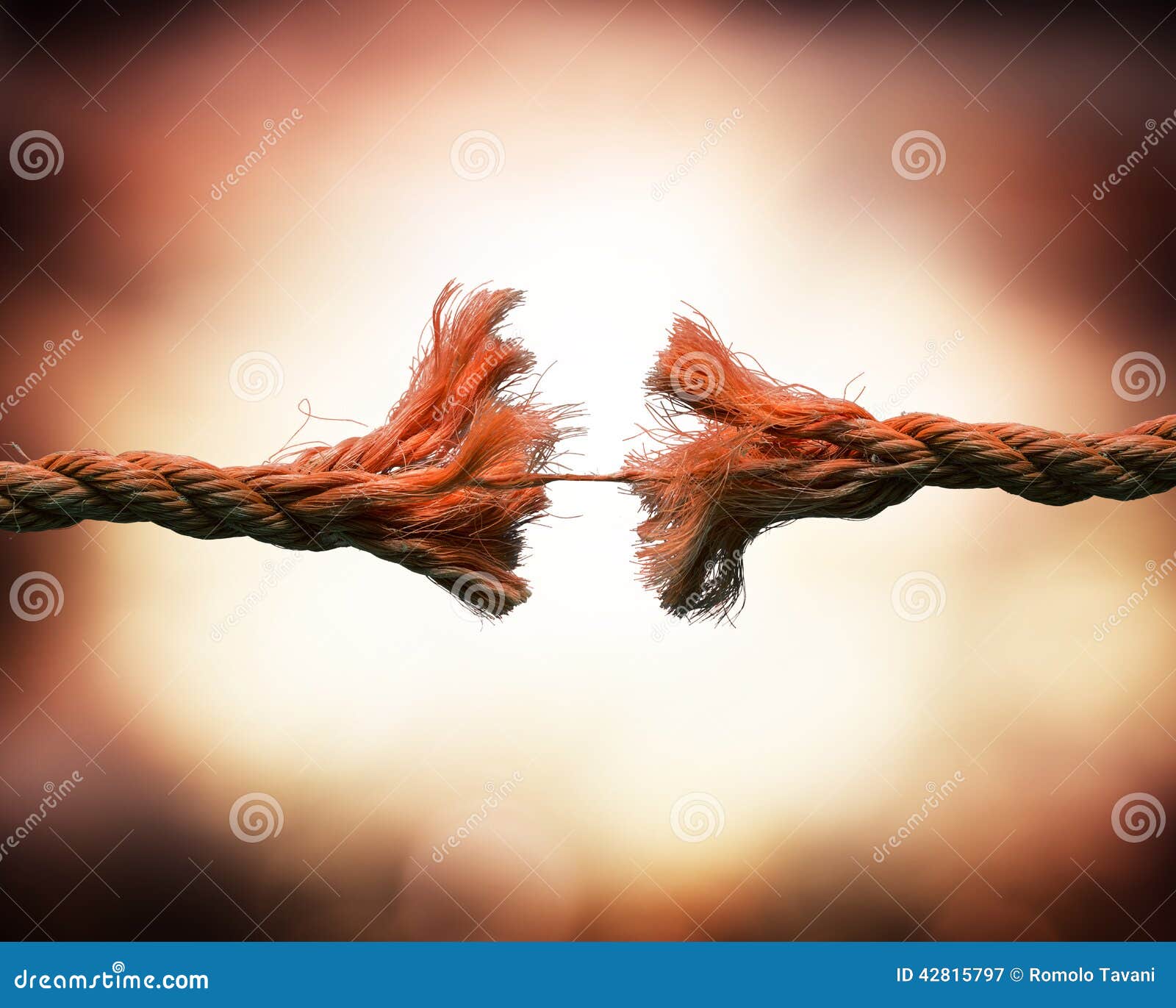 Broken old string stock image. Image of trust, metaphor - 42815797