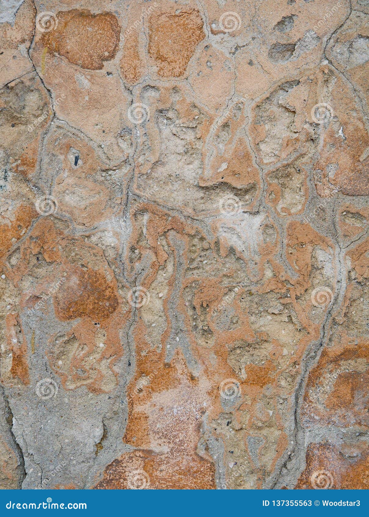 Broken Old Wall of Stone, for Background. Texture and Background of ...