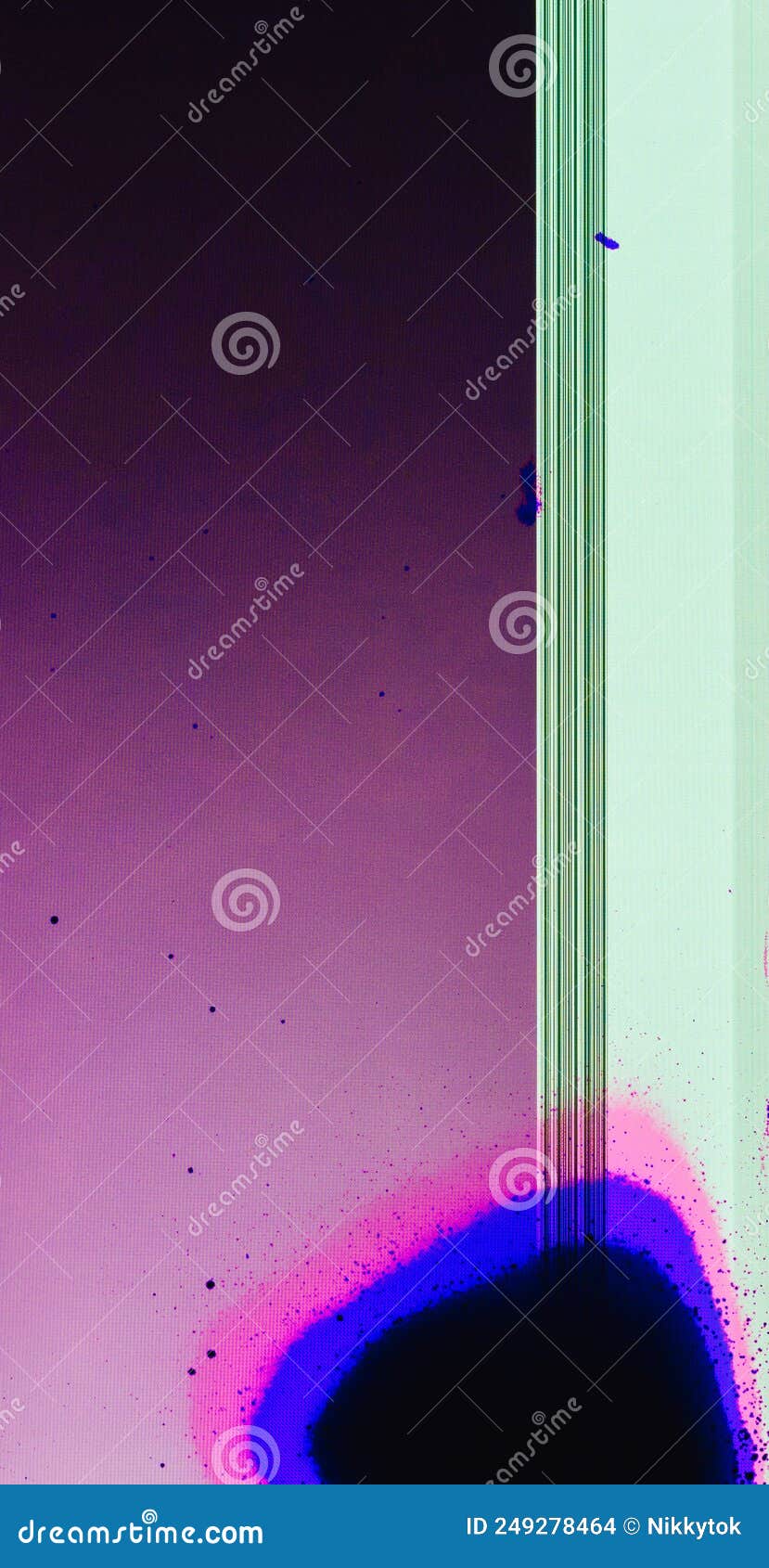 Broken OLED Display of a Smartphone, Abstract Glitch Background with ...