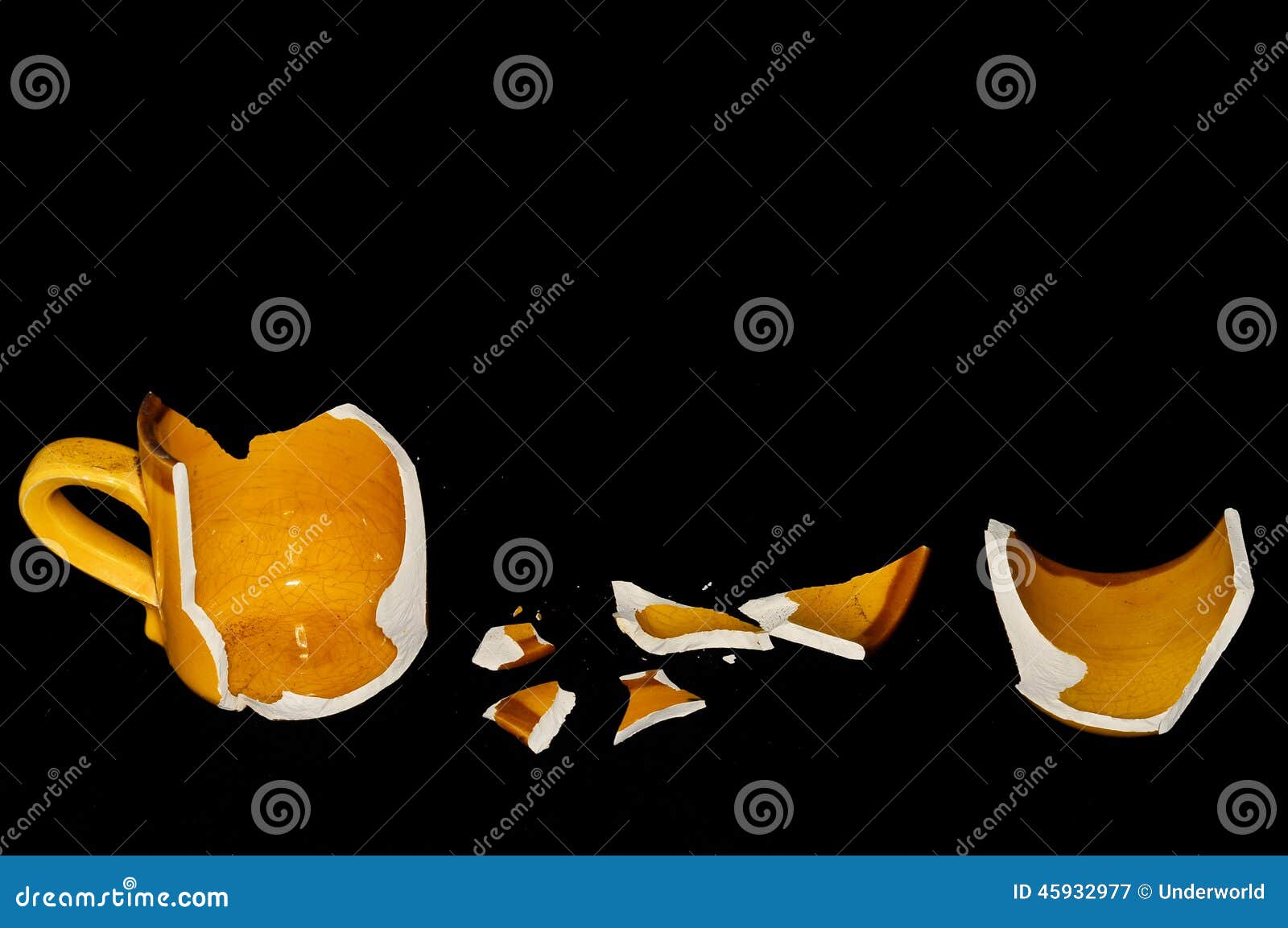 Broken Orange Coffe Cup stock image. Image of coffee - 45932977