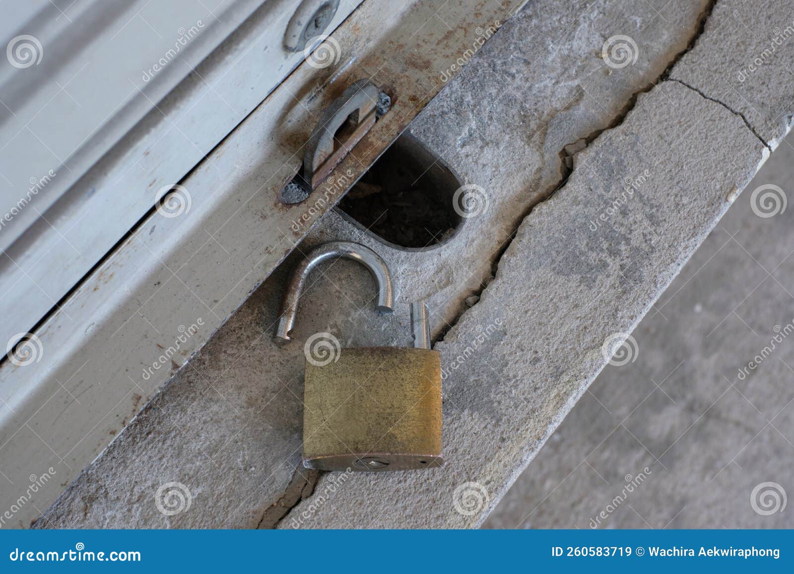 Broken Padlock Placed on Cement Floor Stock Image - Image of safe ... Broken Padlock Placed on Cement Floor Stock Image - Image of safe ...