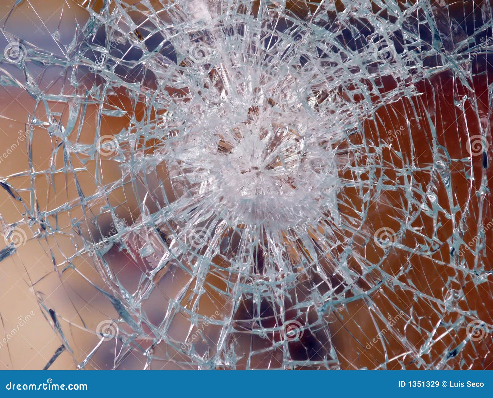 Broken pane of glass stock image. Image of pane, lines - 1351329