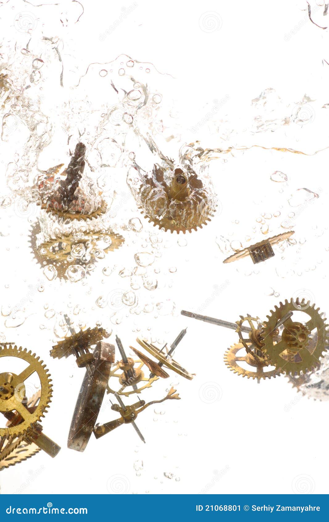 Broken Parts of Vintage Watch Stock Image - Image of destruction ...