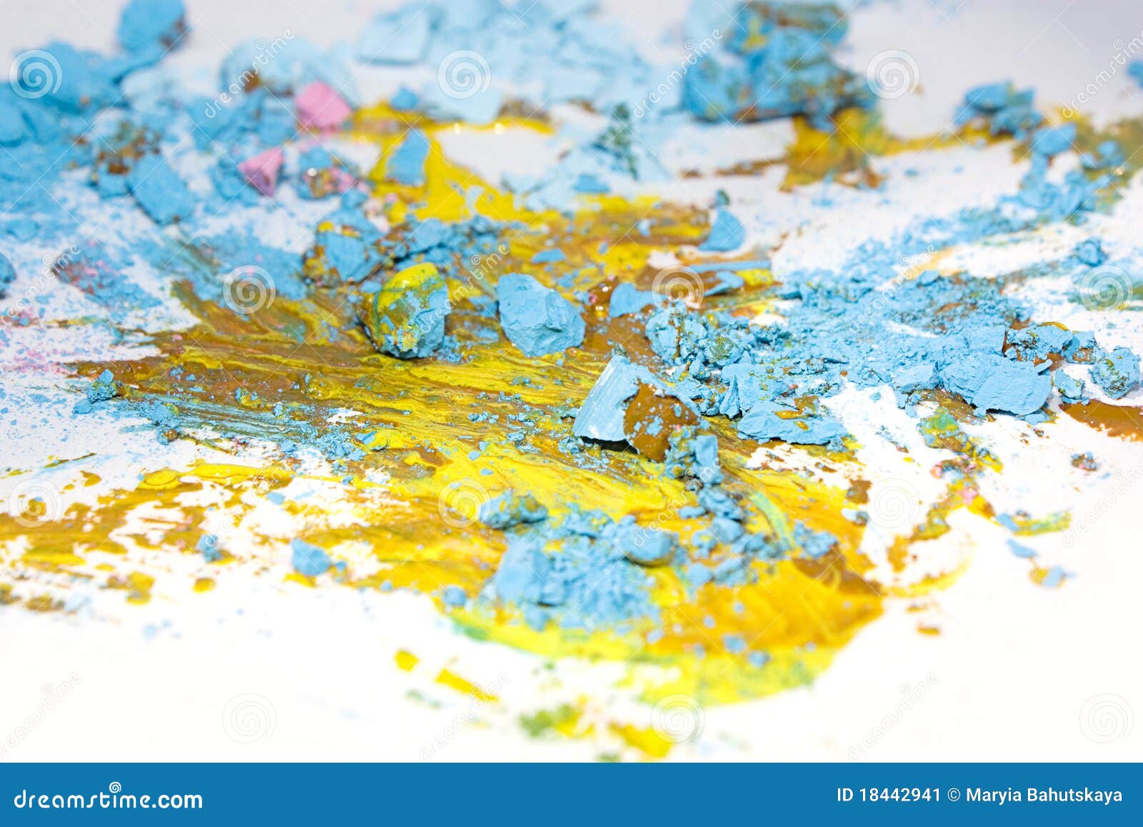 Broken Pastel Particles and Paint Stock Image - Image of blue, mode ...