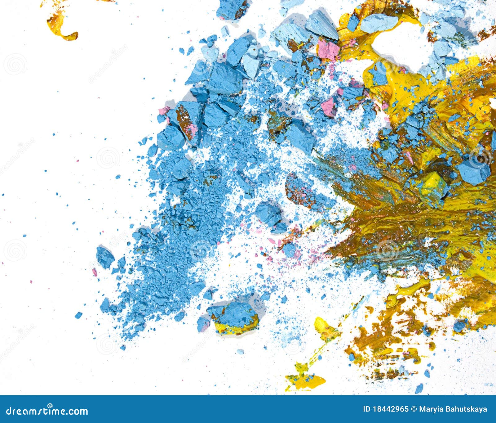 Broken Pastel Particles and Paint Stock Image - Image of dust, activity ...