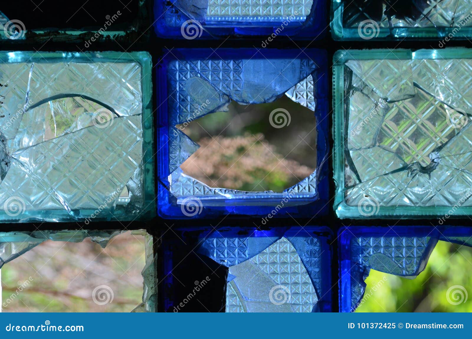 Broken patterned glass stock image. Image of blocks - 101372425
