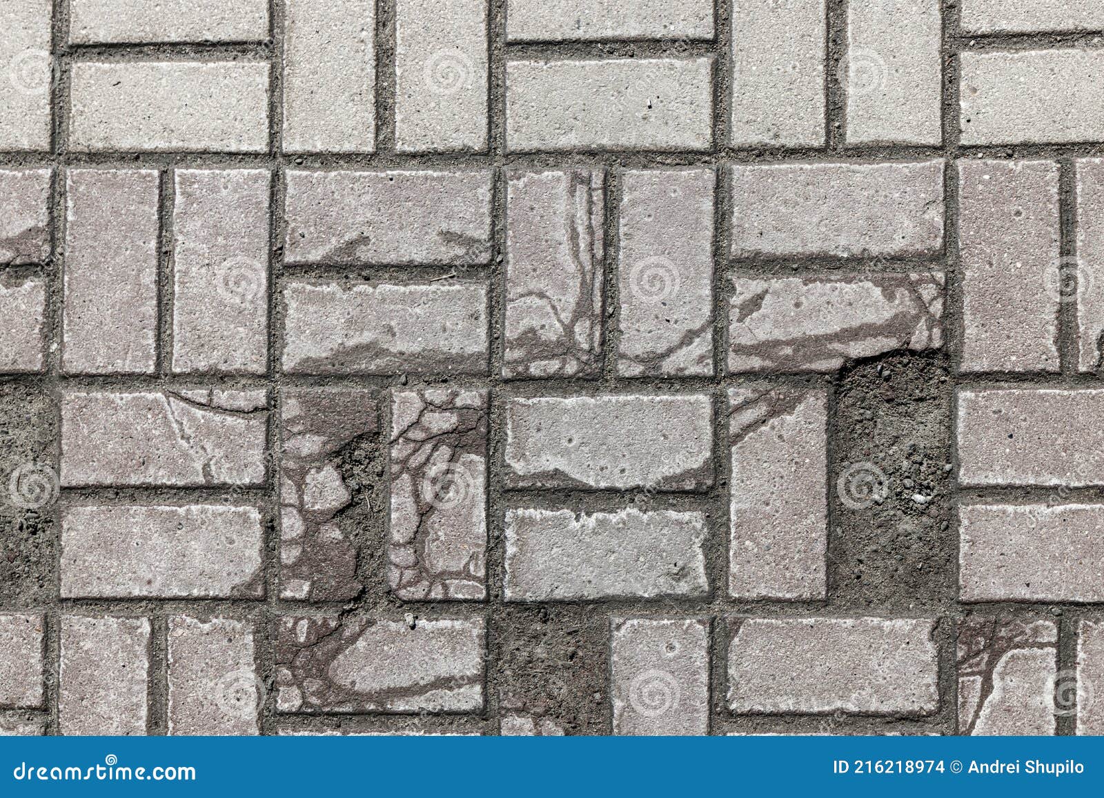 Broken Paving Slabs As an Abstract Background Stock Photo - Image of ...