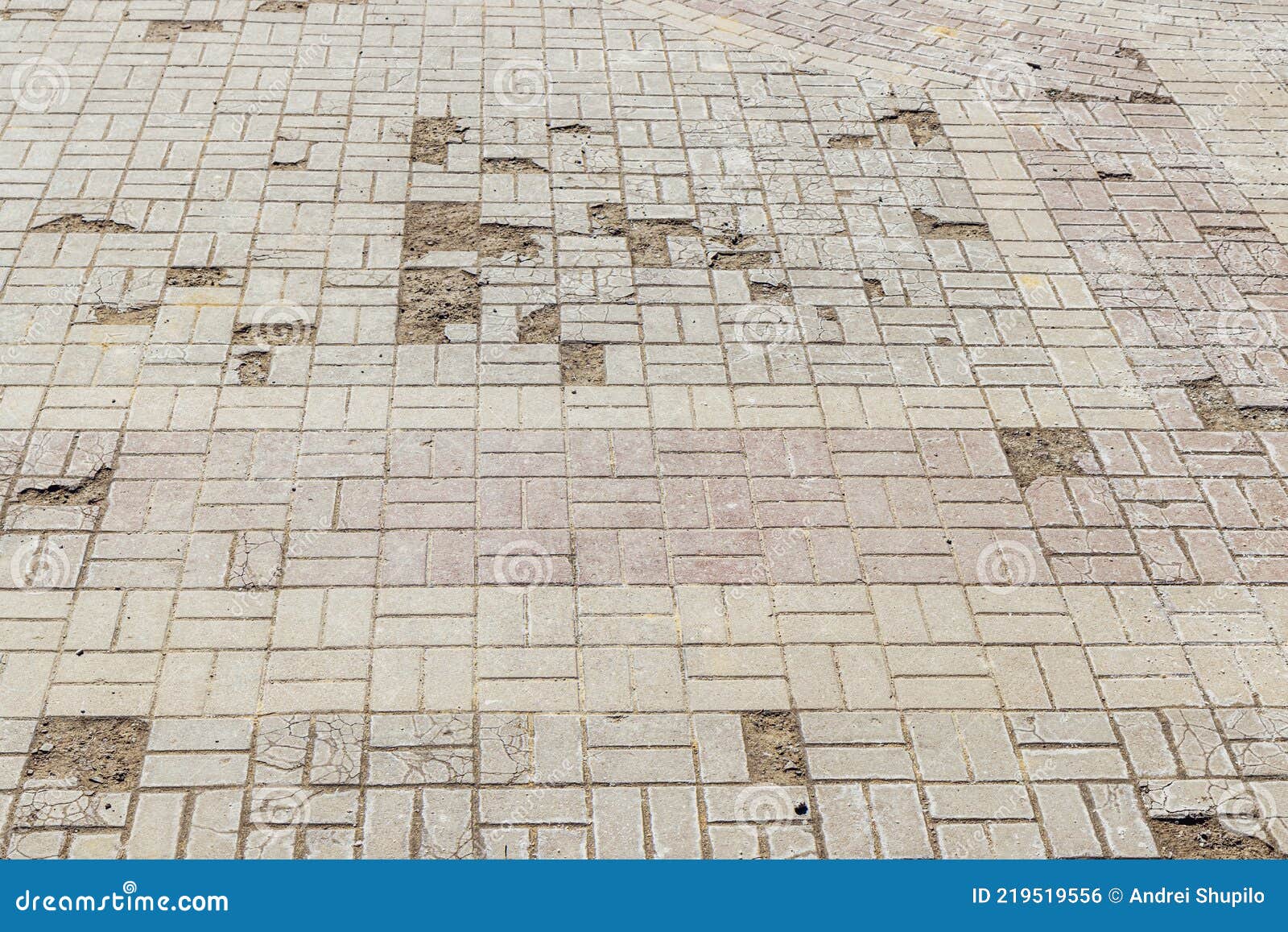 Broken Paving Slabs As an Abstract Background. Stock Photo - Image of ...