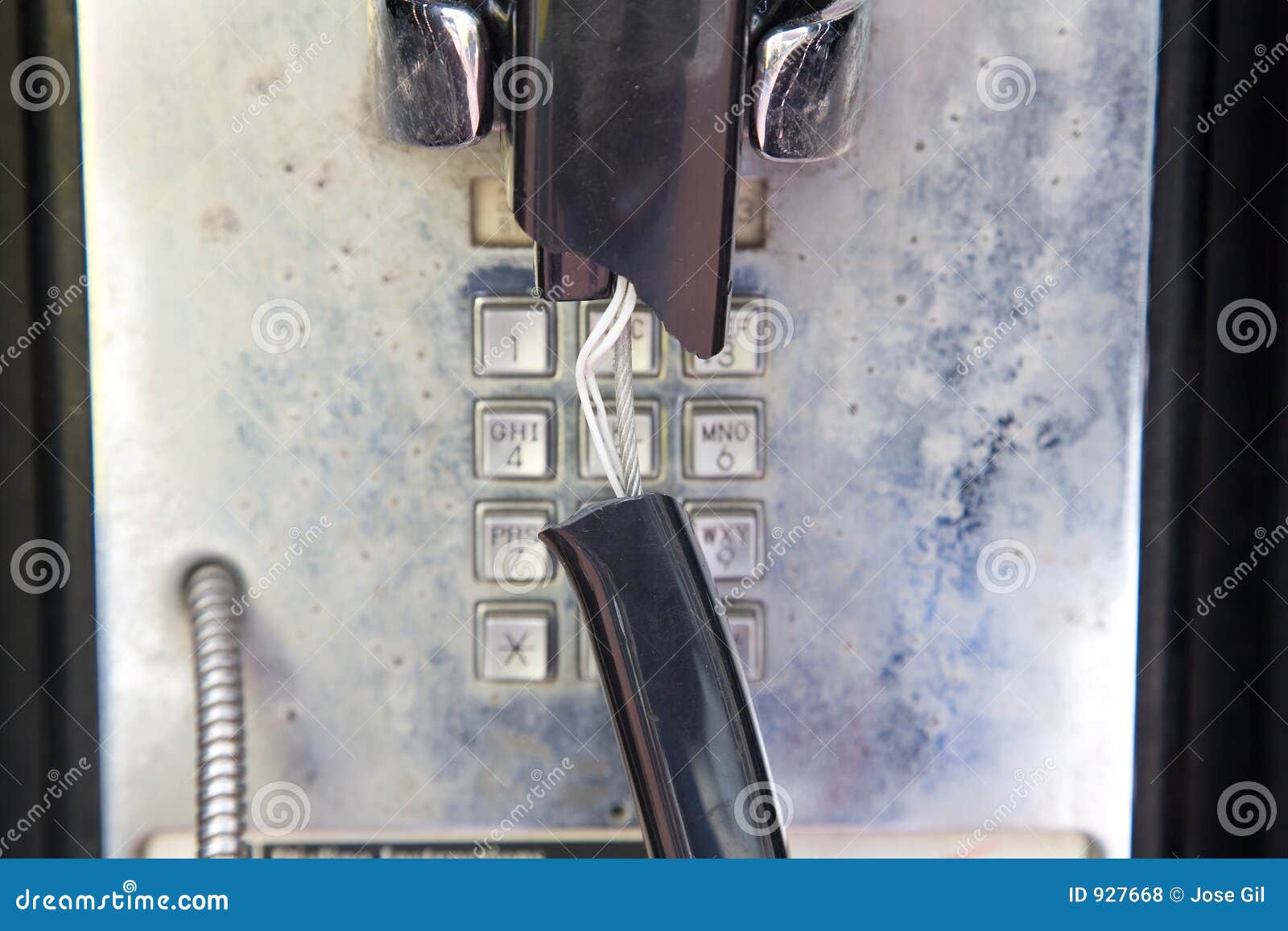 Broken Pay Phone 2 stock photo. Image of cable, break, cracked - 927668