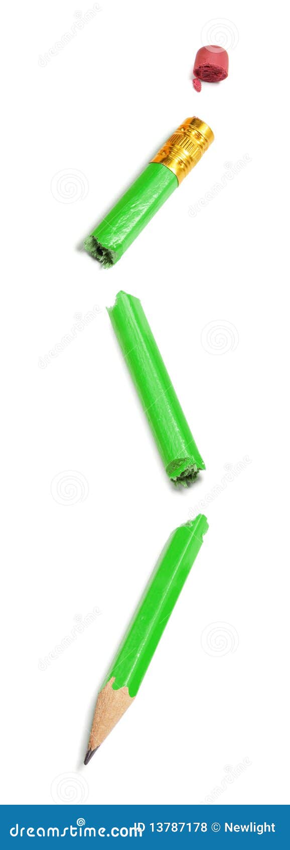 Broken Pencil stock photo. Image of shot, destruction - 13787178