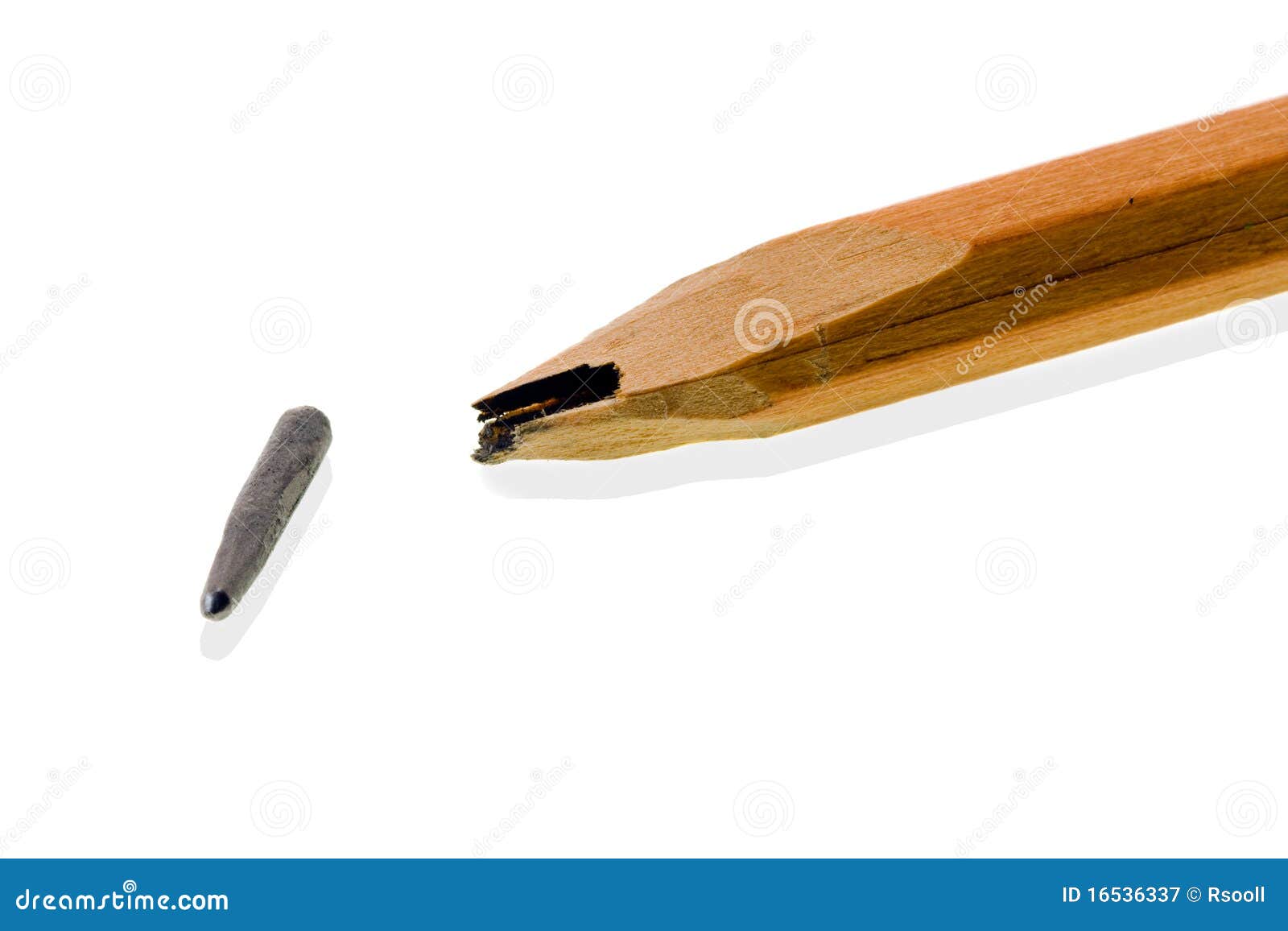 Broken pencil stock image. Image of equipment, blunt - 16536337