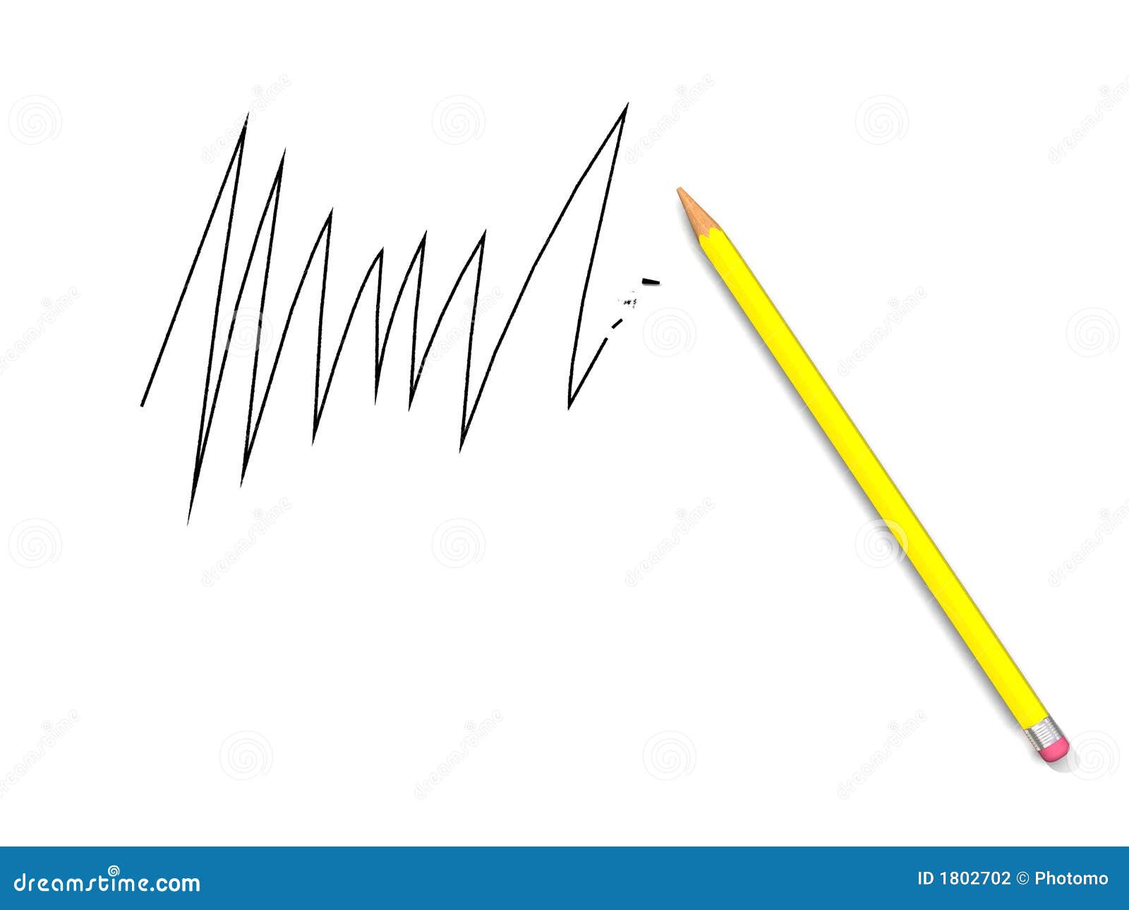 Broken pencil angry lines stock illustration. Illustration of angry ...