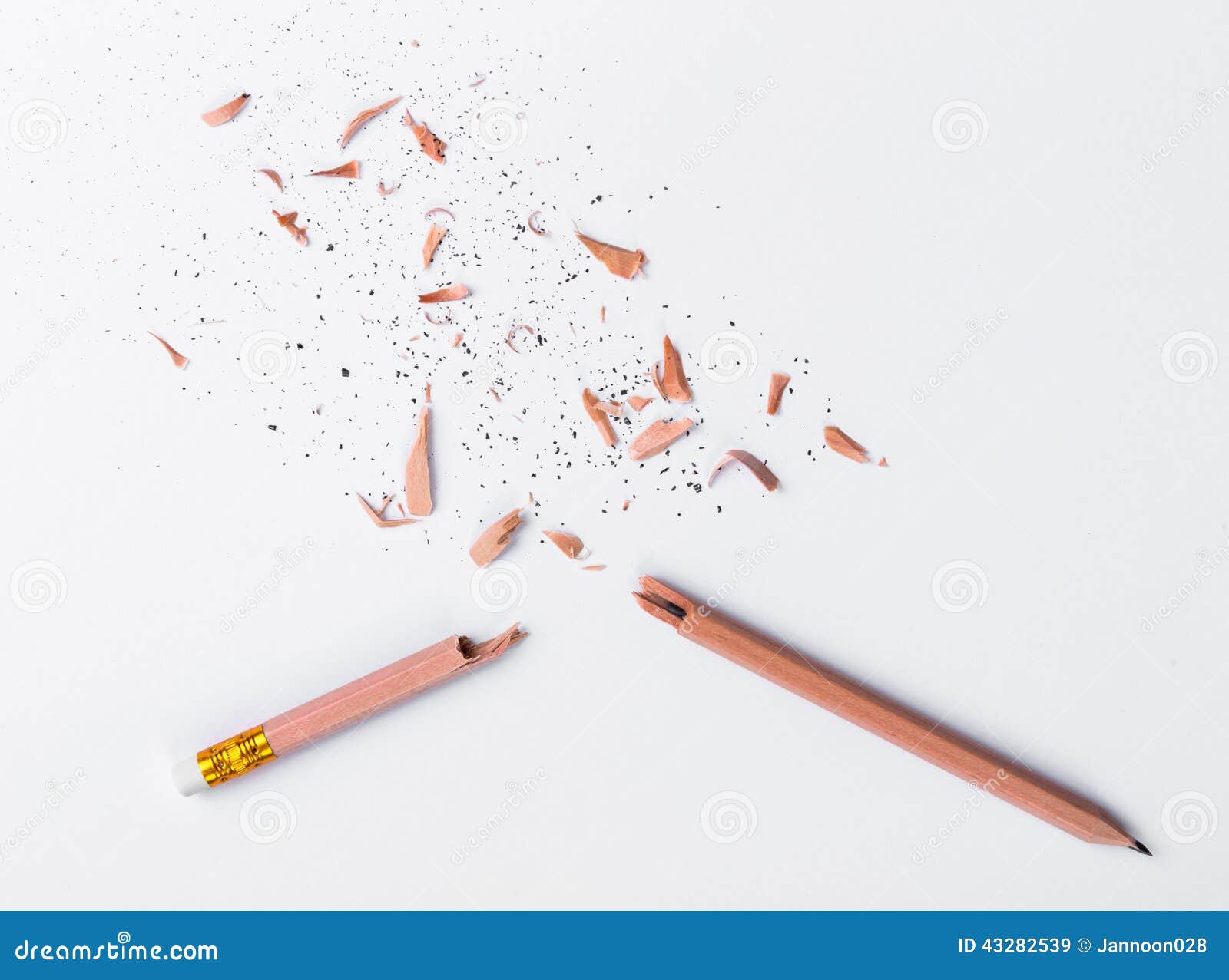Broken Pencil stock image. Image of ffice, fractured - 43282539
