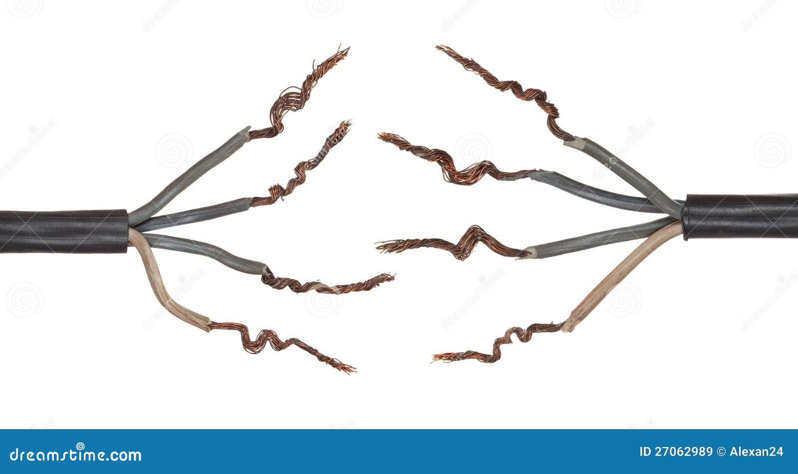 Broken-phase cable stock image. Image of break, wire - 27062989