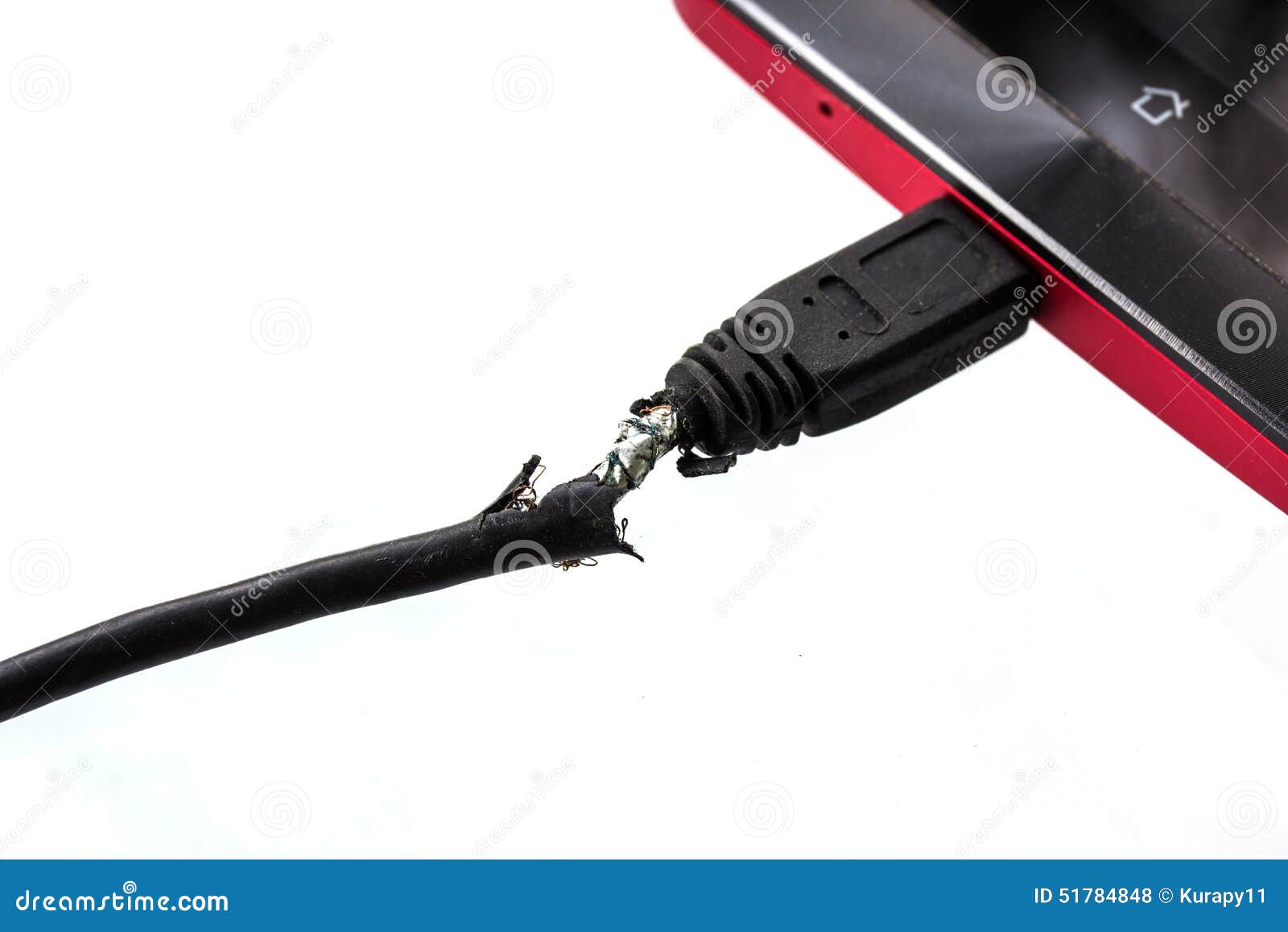 Broken Phone Charger Cable White Stock Photos - Download 119 Royalty ...