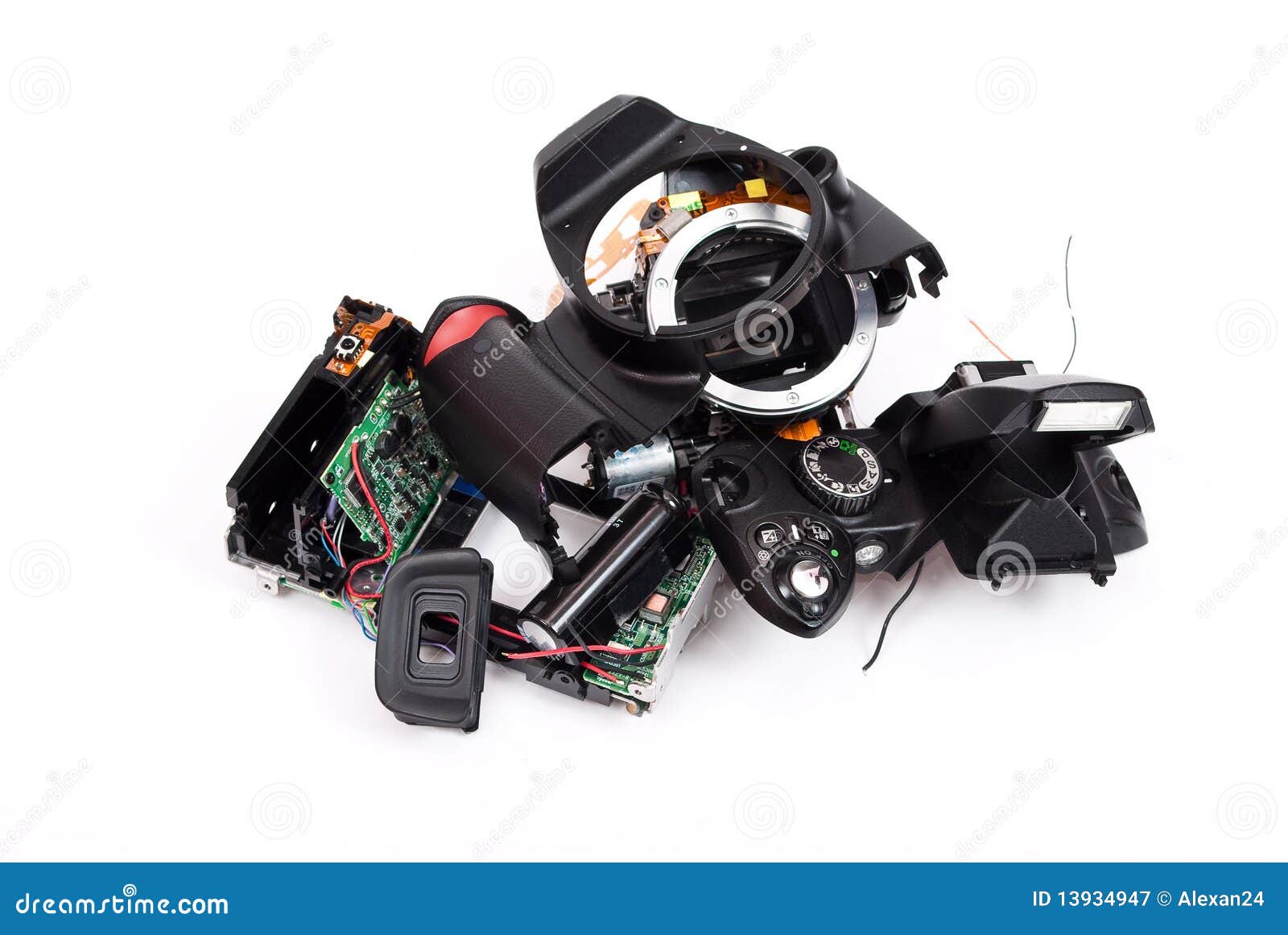 Broken photocamera stock image. Image of details, black - 13934947