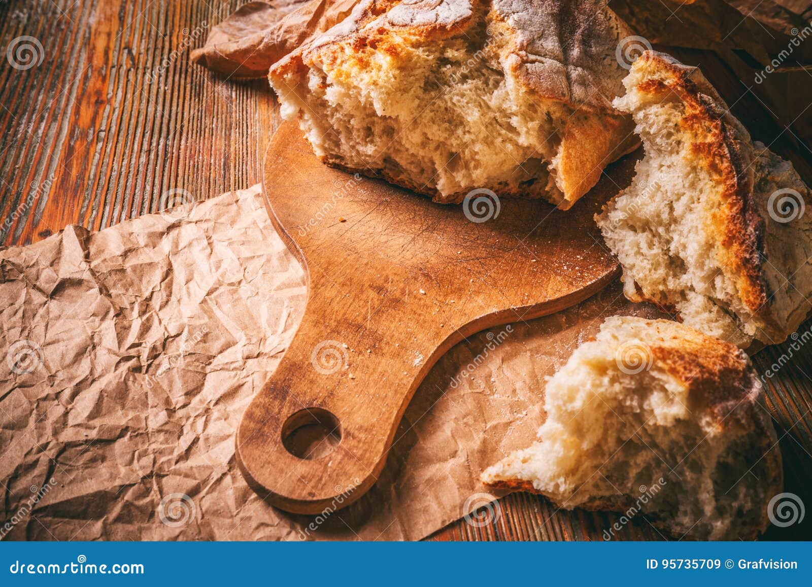 Broken pieces of bread stock image. Image of white, closeup - 95735709