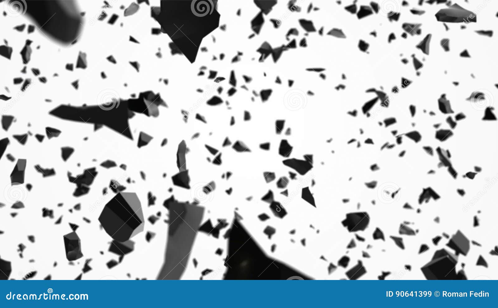 Broken Pieces of Stones Flying in Air Stock Video - Video of nature ...