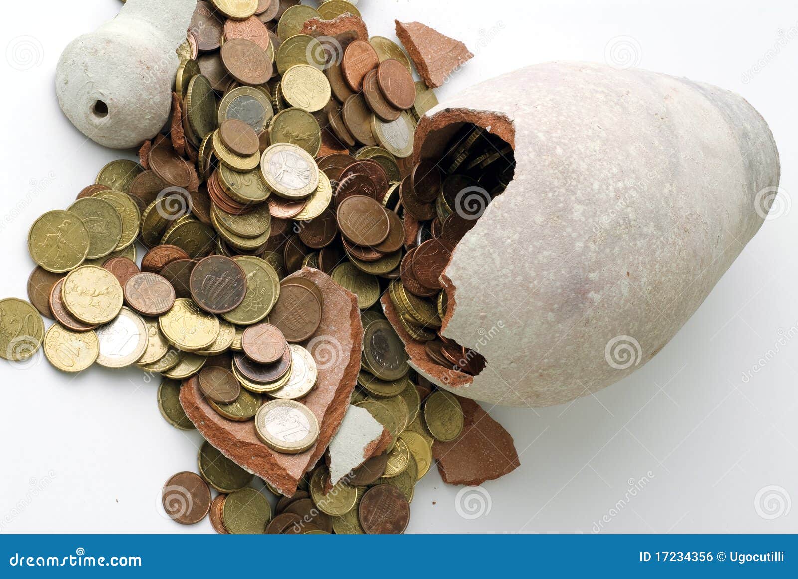 Broken piggy bank stock photo. Image of performance, interest - 17234356