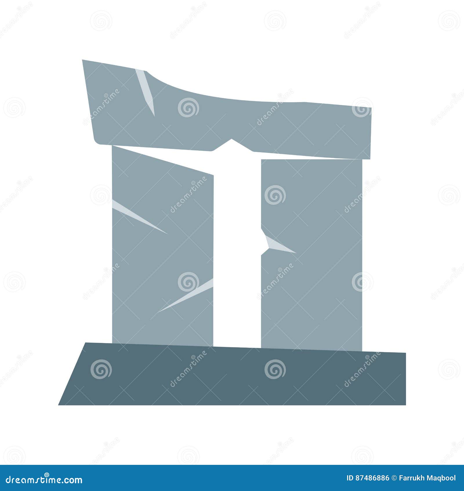 Broken Pillar stock vector. Illustration of vector, concept - 87486886