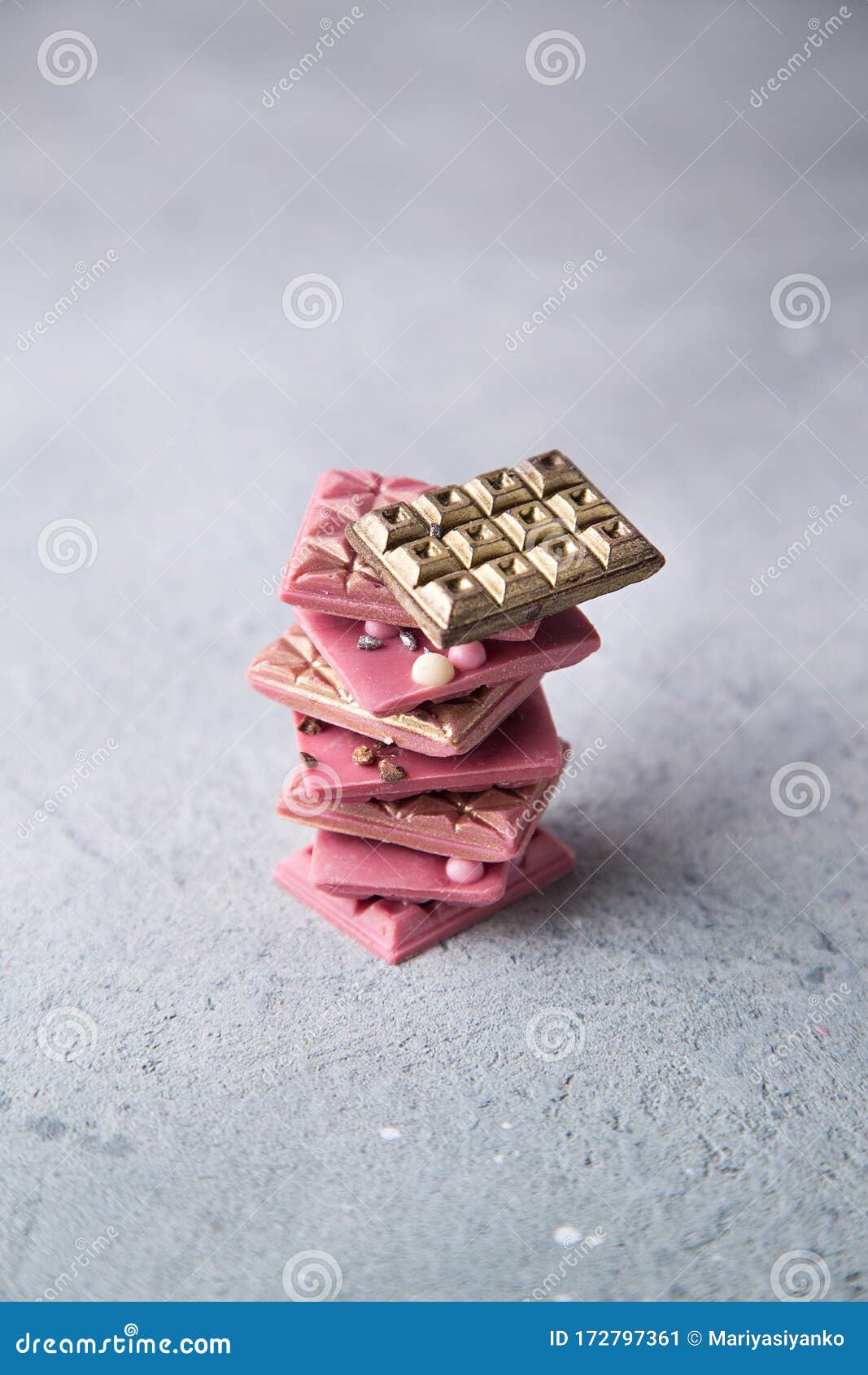 Broken Pink Ruby Chocolate Bar Pieces, Made from Ruby Cocoa Beans with ...