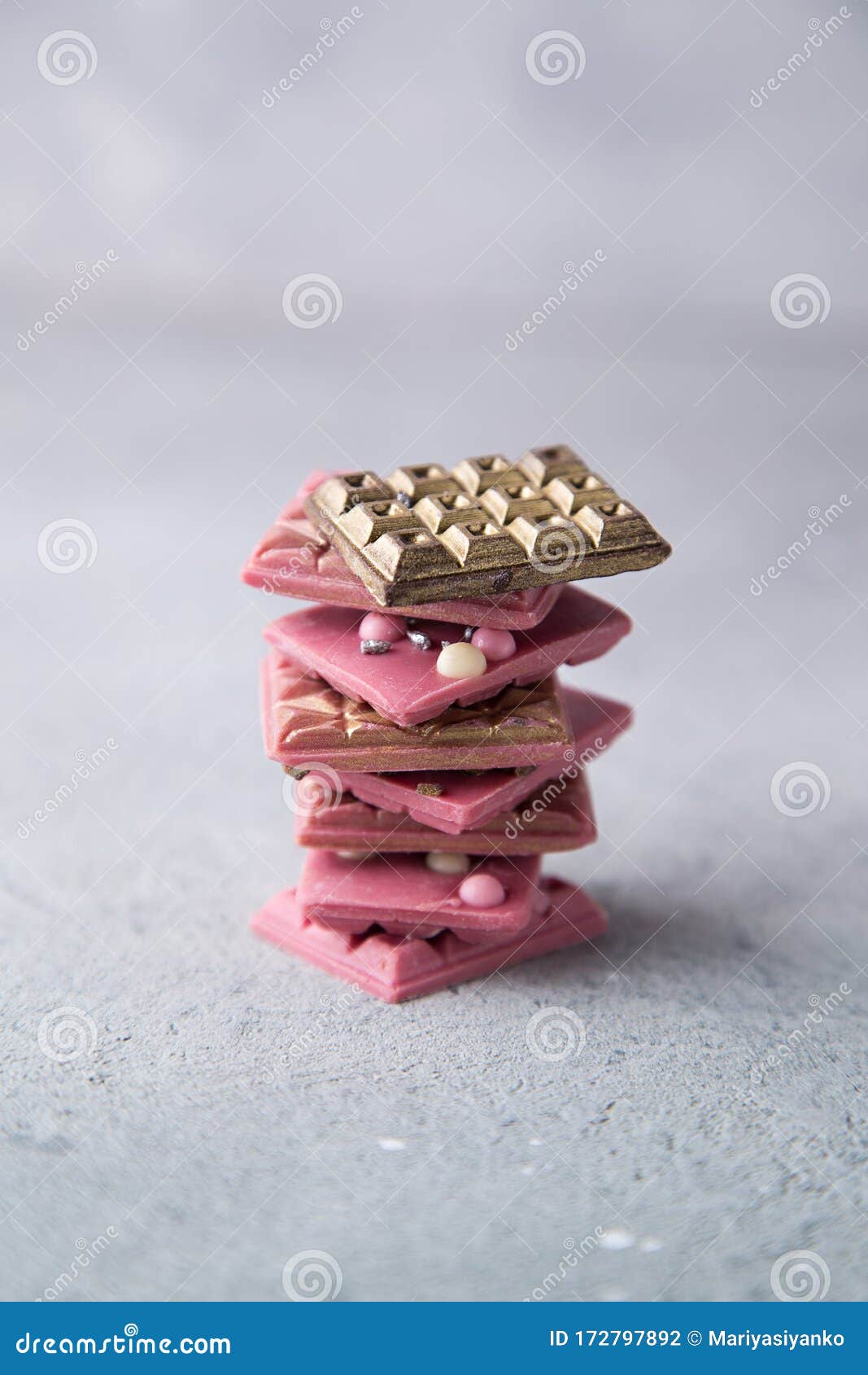 Broken Pink Ruby Chocolate Bar Pieces, Made from Ruby Cocoa Beans with ...