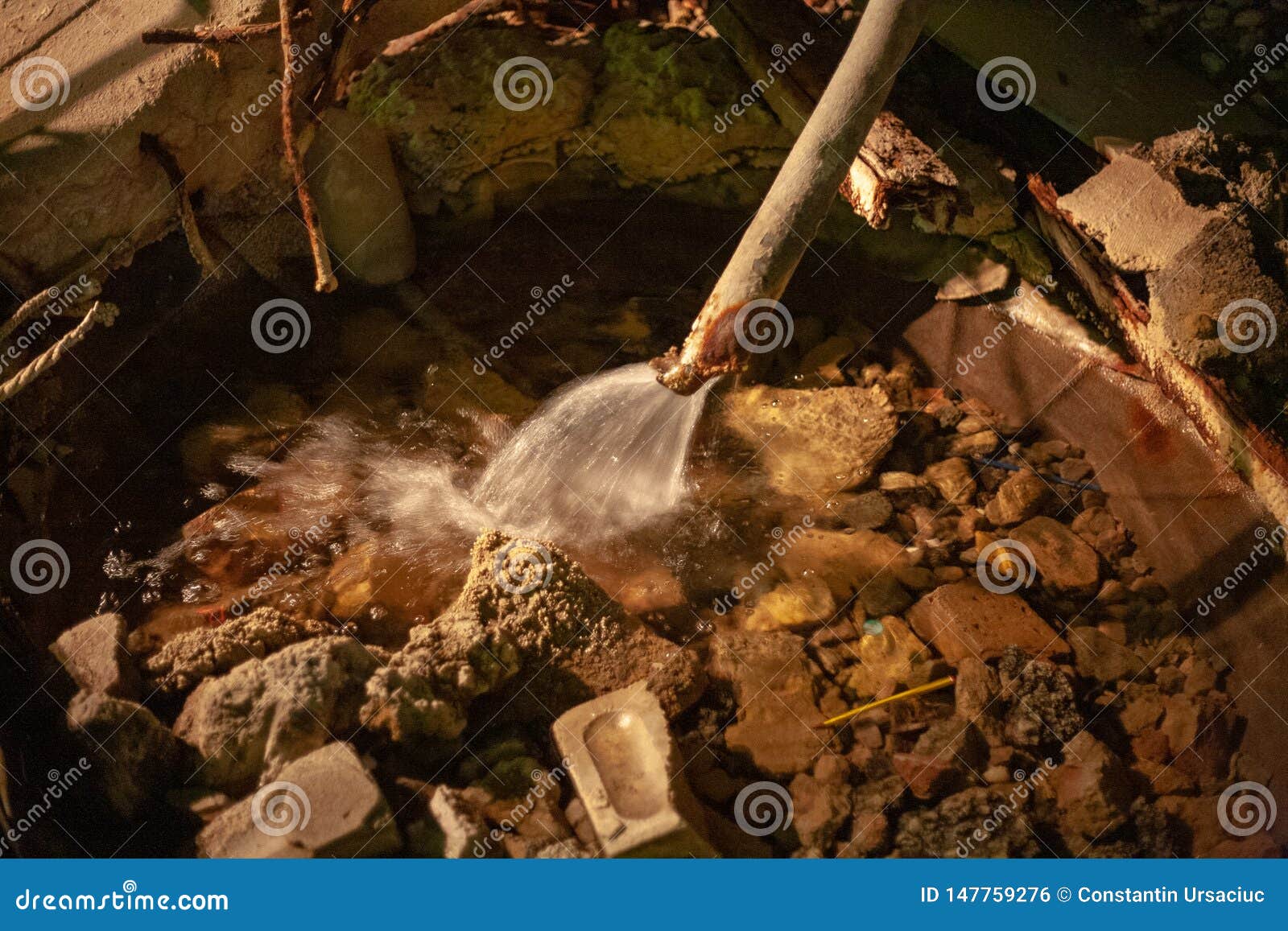 Broken pipe editorial photo. Image of industrial, piping - 147759276