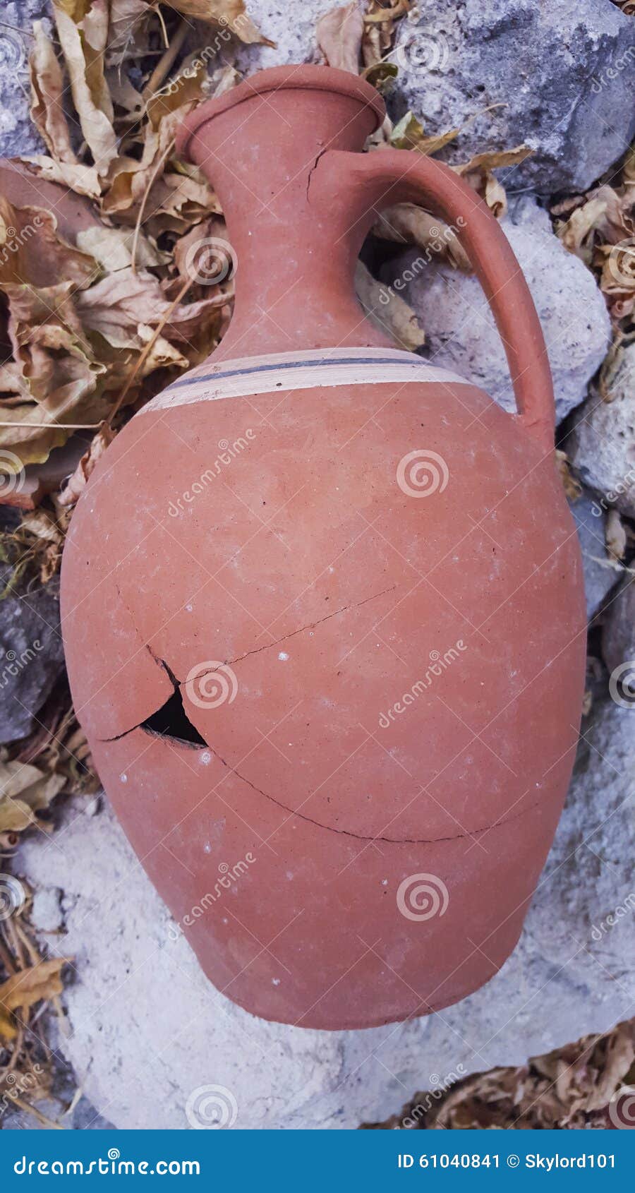 Broken Pitcher stock image. Image of flower, obsolete - 61040841