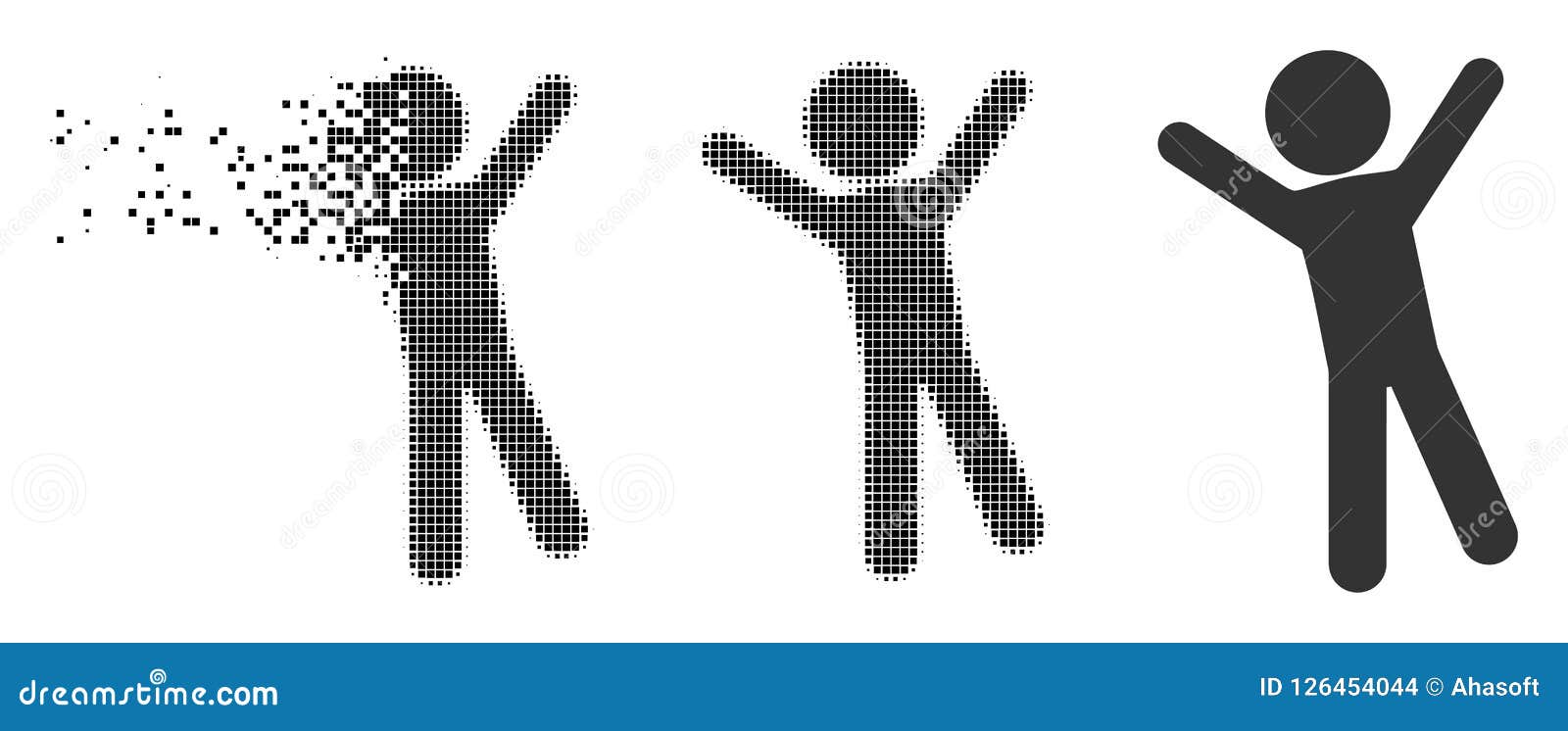 Broken Pixel Halftone Child Joy Icon Stock Vector - Illustration of ... Broken Pixel Halftone Child Joy Icon Stock Vector - Illustration of ...