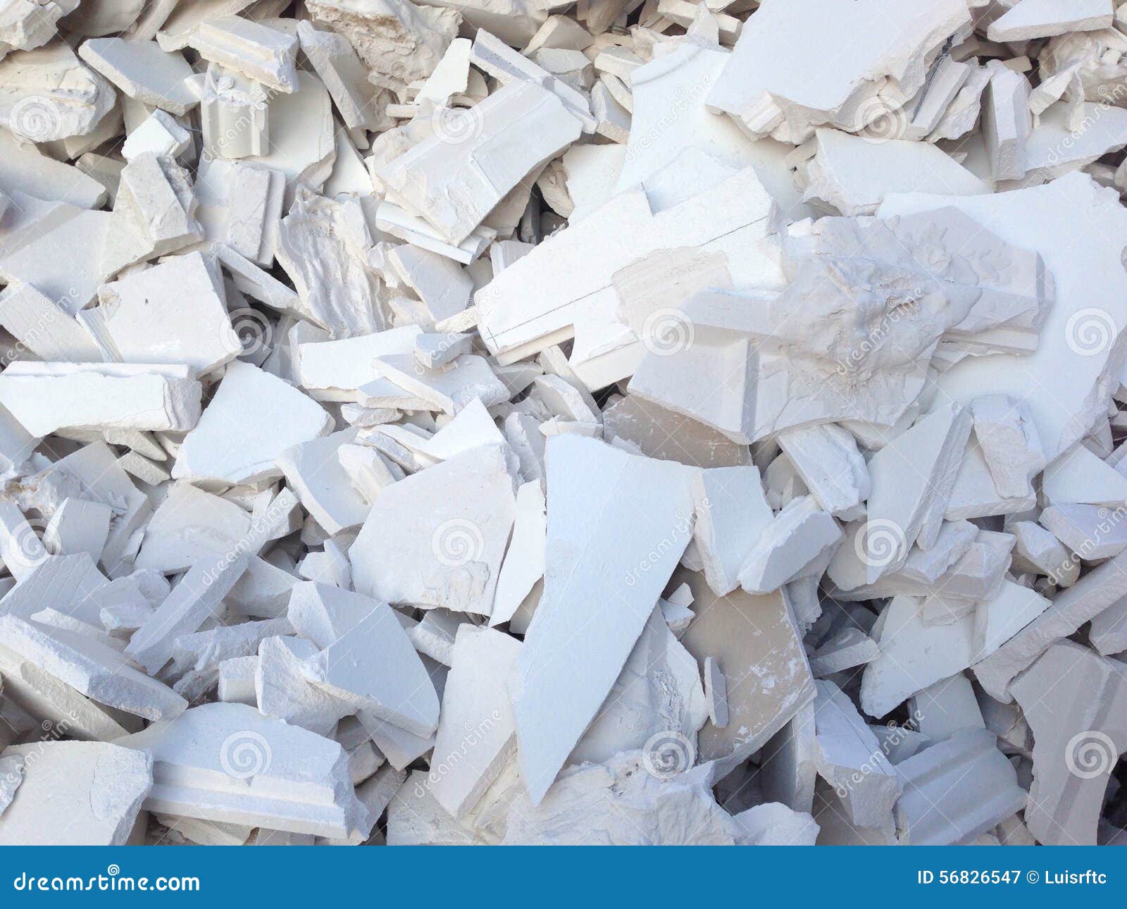 Broken plaster stock image. Image of broken, rough, white - 56826547