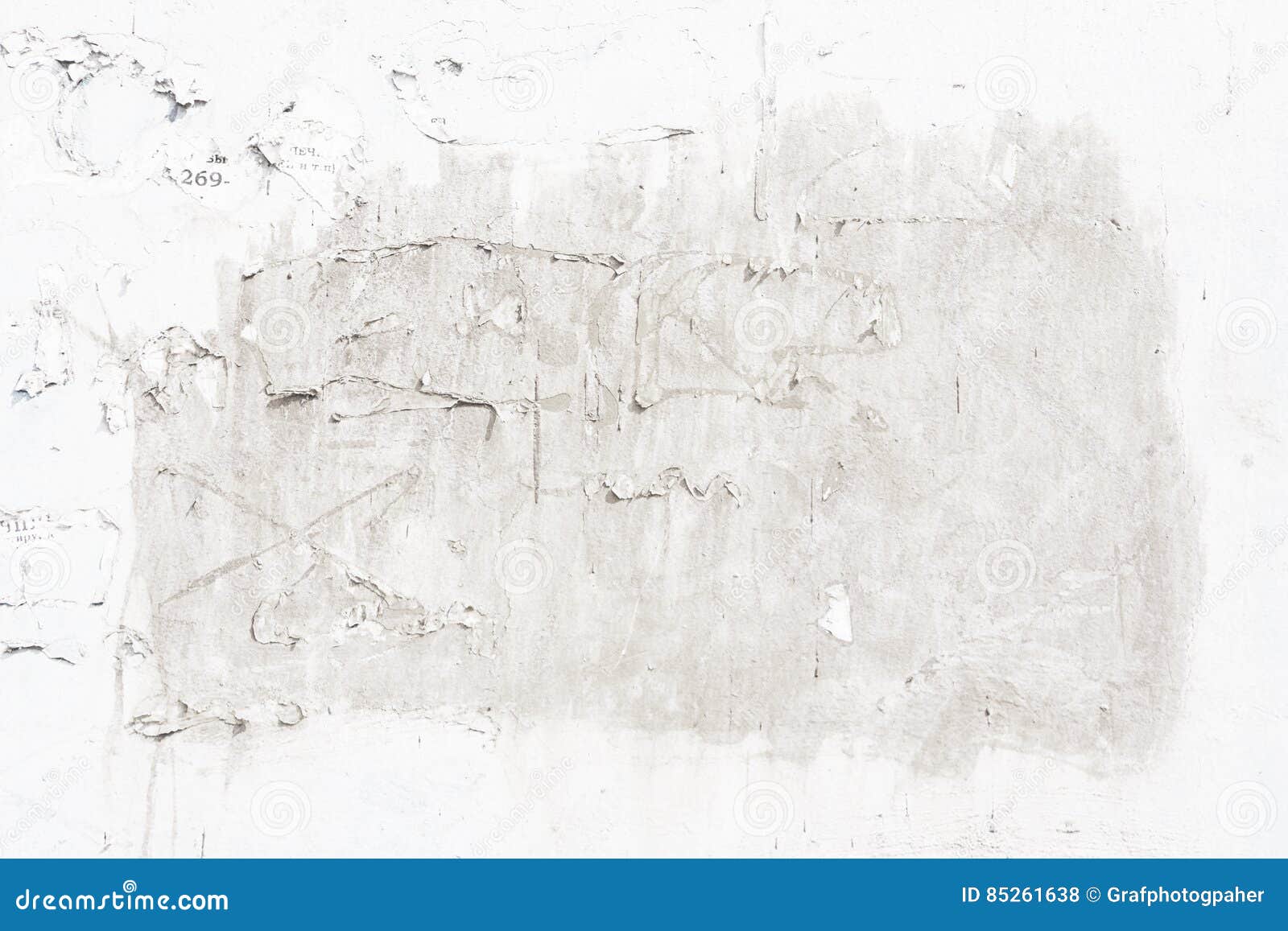 Broken plaster on the wall stock photo. Image of grunge - 85261638