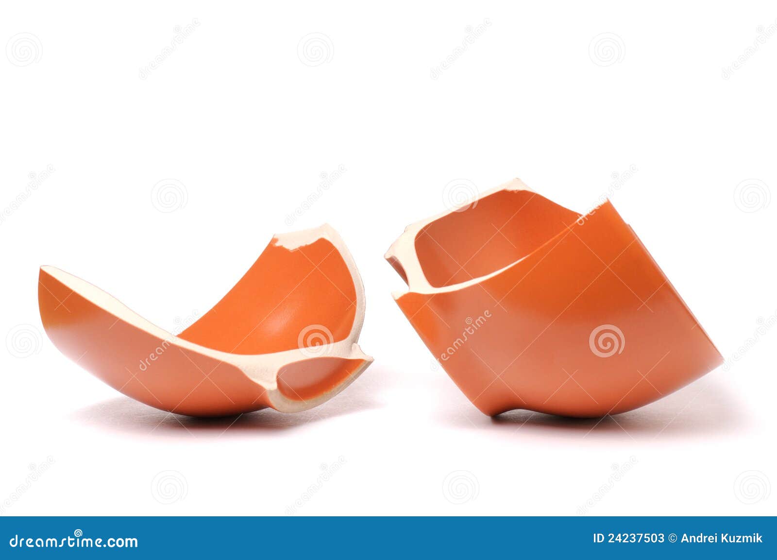 Broken plate stock image. Image of pieces, white, orange - 24237503