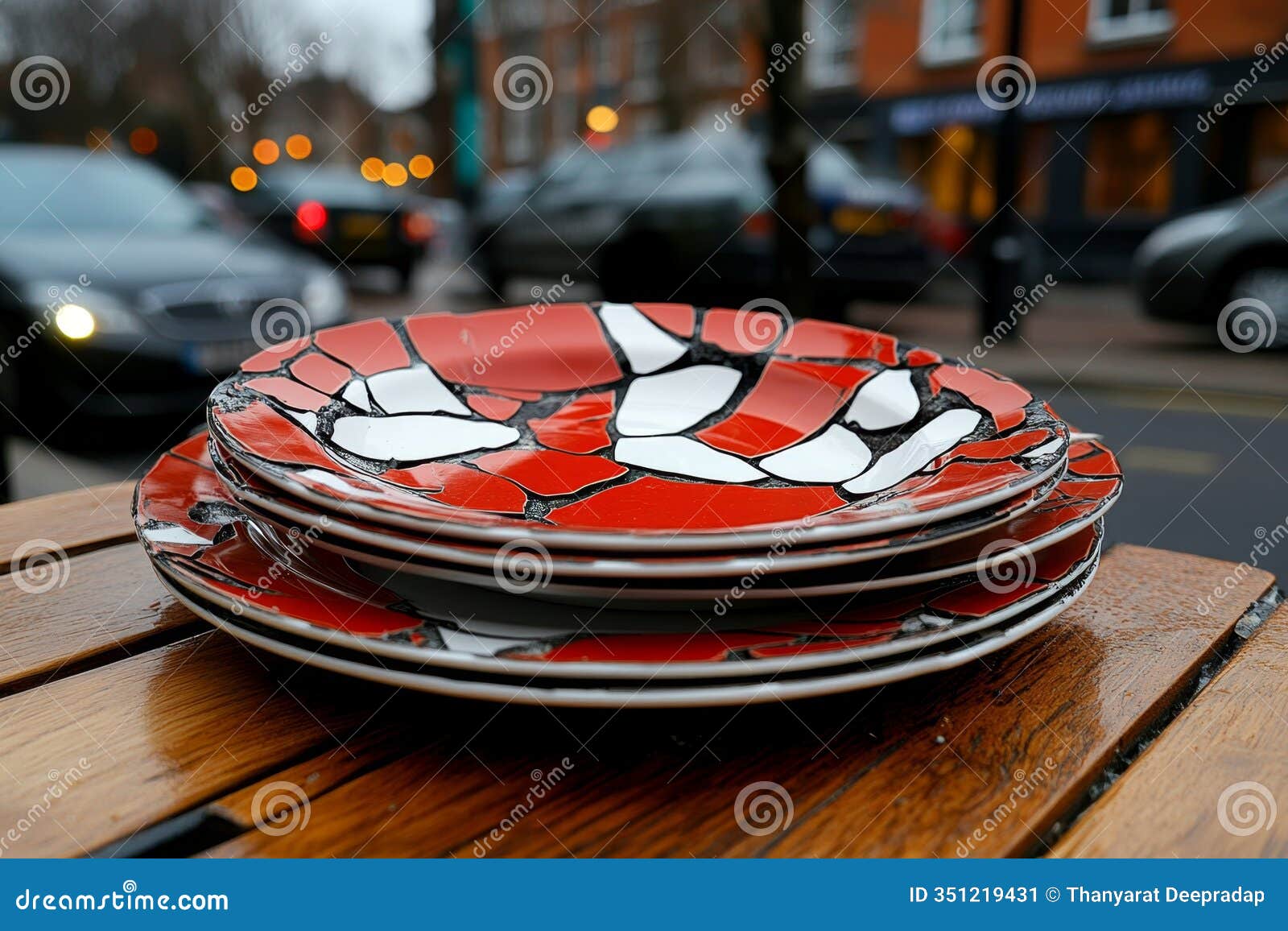 Broken Plate, Discarded Object, Thrown Away Finds Itself In The Trash ...