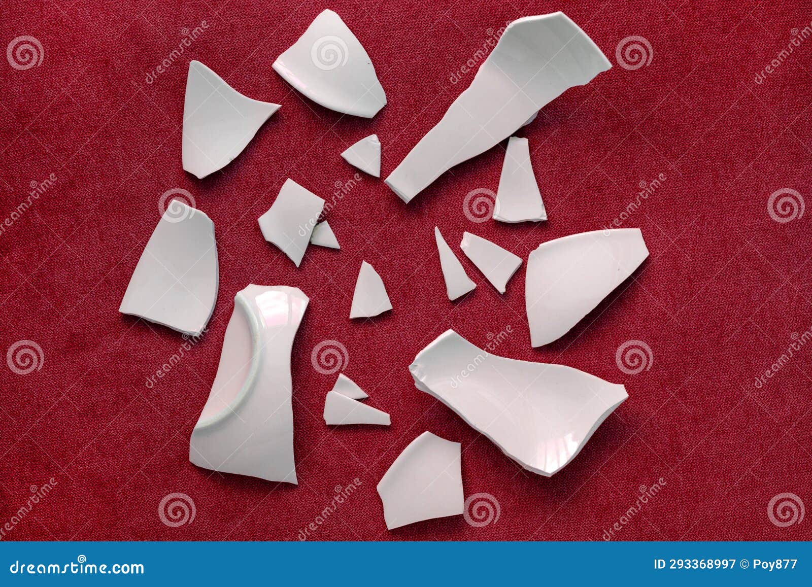 Broken Plate,dish. Splinters, Fragments Stock Image - Image of flake ...