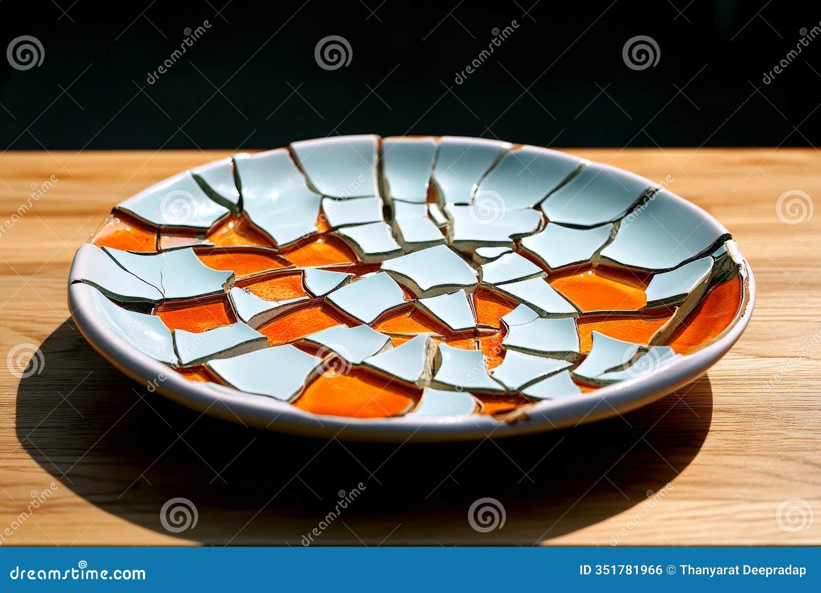 Broken Plate, Once Whole, Now Incomplete Highlights the Contrast ...