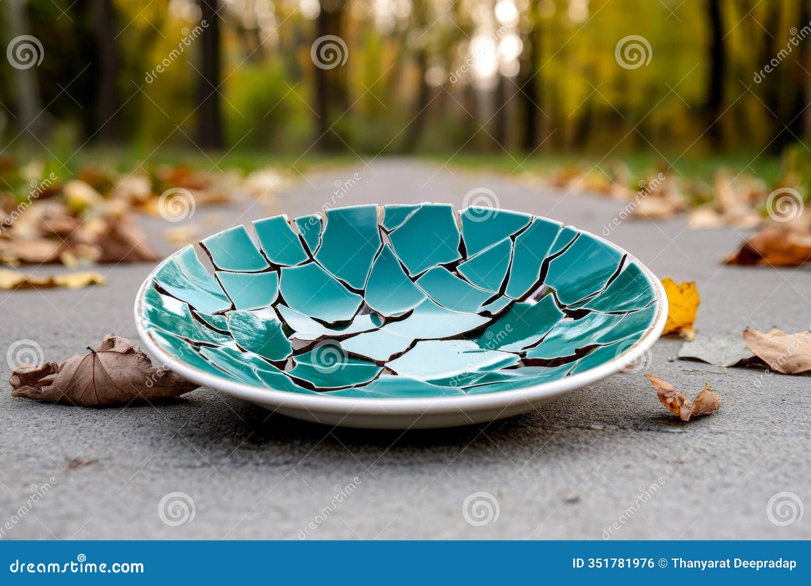 Broken Plate, Once Whole, Now Incomplete Highlights the Contrast ...