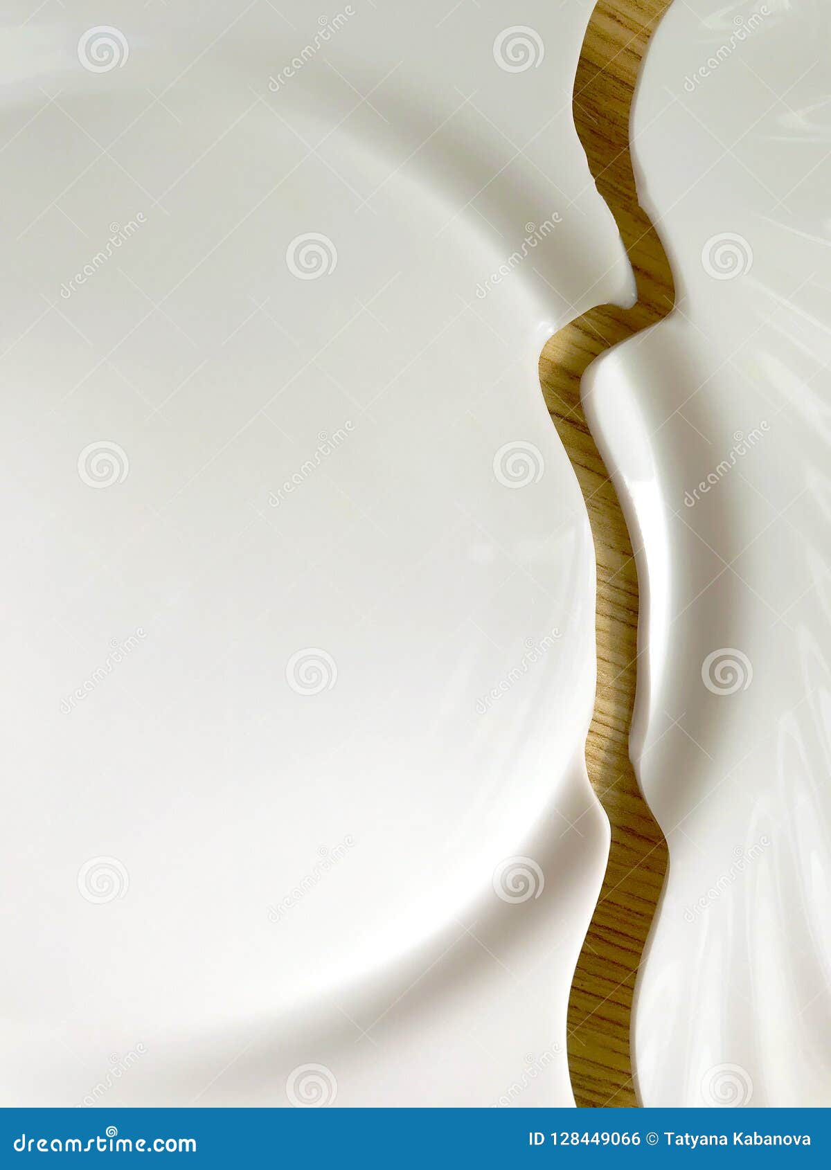 Broken Plate on the Table, on the Floor. Stock Photo - Image of white ...
