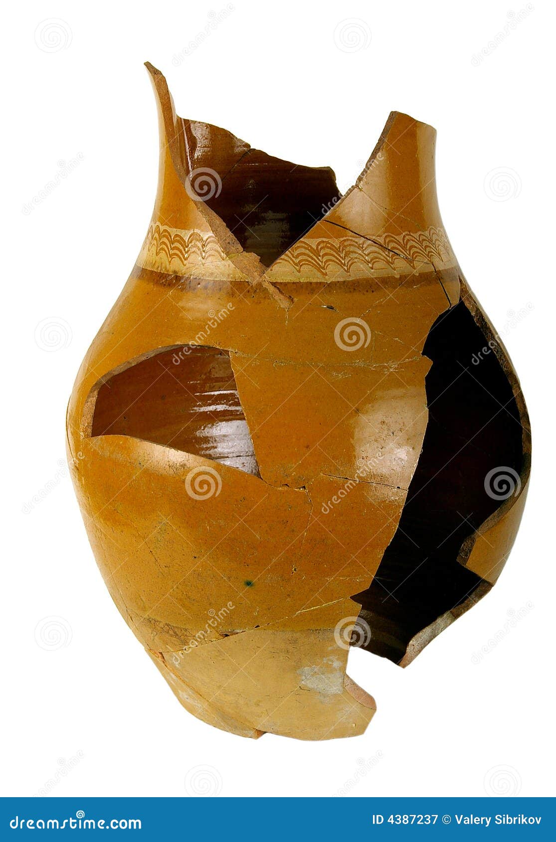 The broken pot stock image. Image of handmade, beige, abstract - 4387237