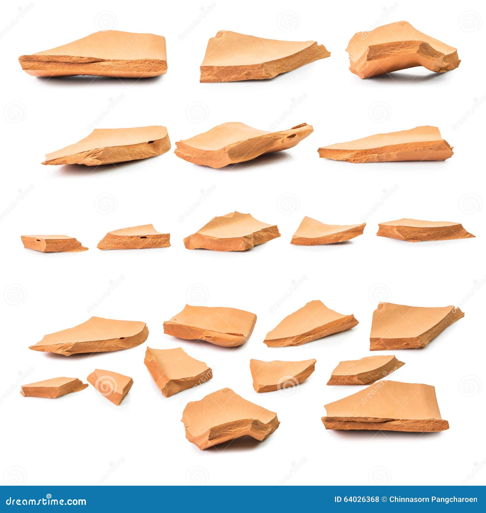 Broken Pottery - Potsherd - Background Stock Image | CartoonDealer.com ...