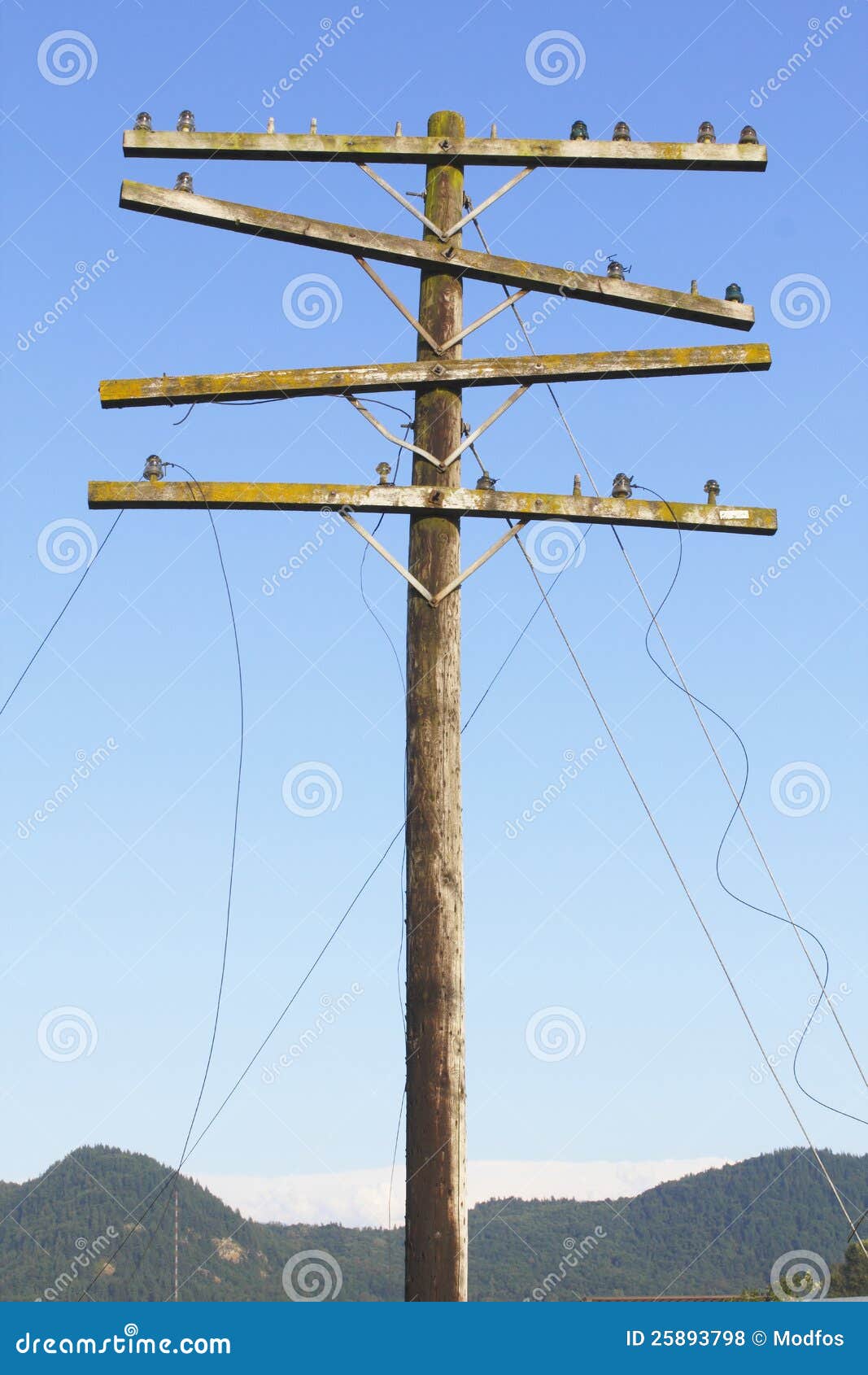 Broken Power Lines stock photo. Image of outage, hydro - 25893798