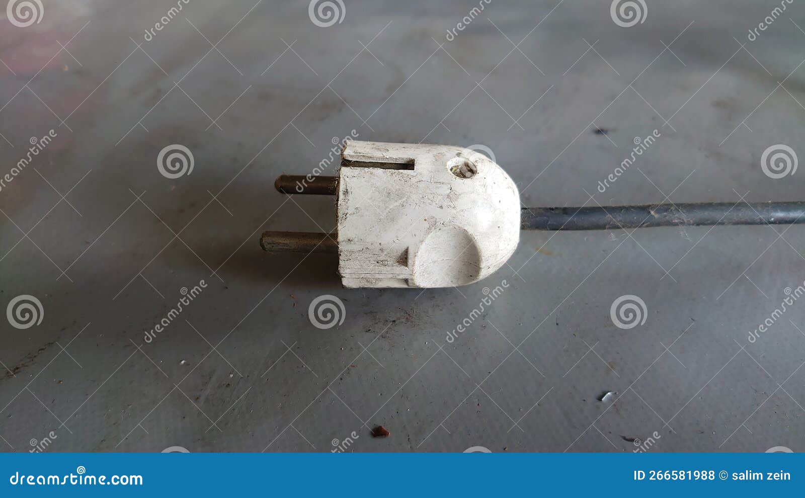 Broken Power Plug in Factory Area Stock Photo - Image of industri ...