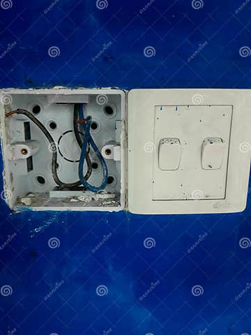 A Broken Power Socket on a Halte Bus Stock Image - Image of power ...