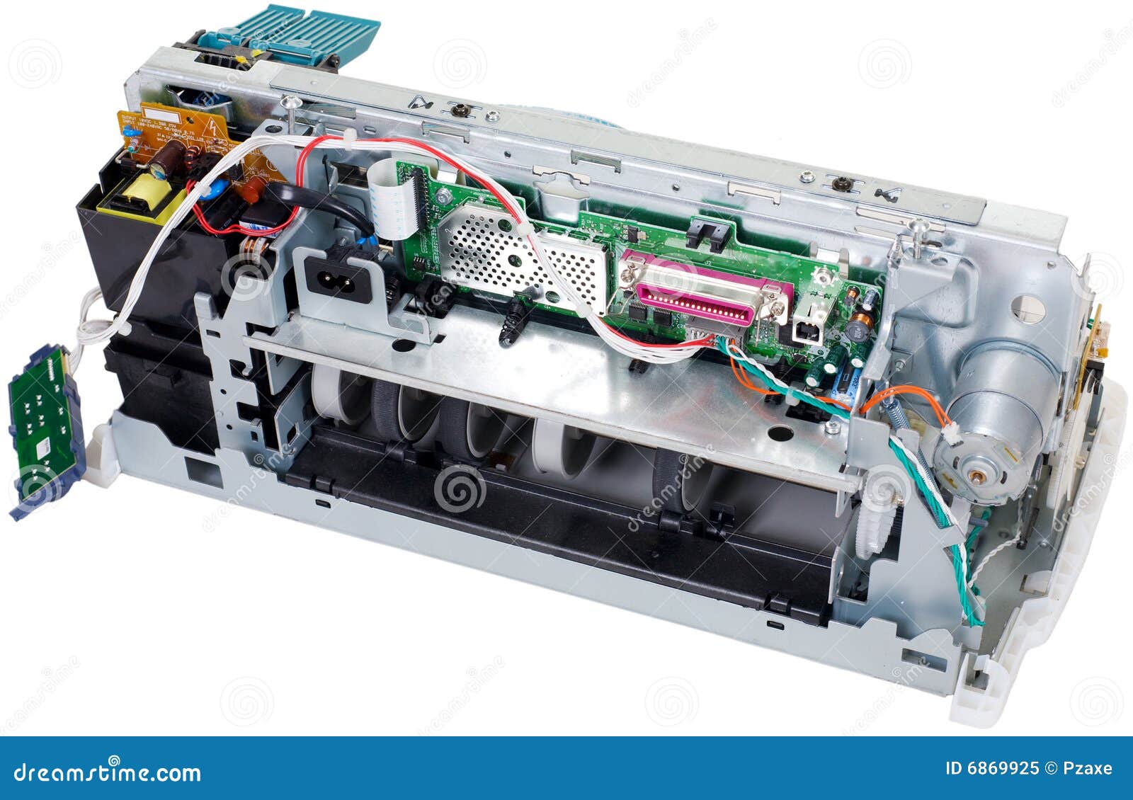 Broken Printer on a White Background Stock Image - Image of broken ...