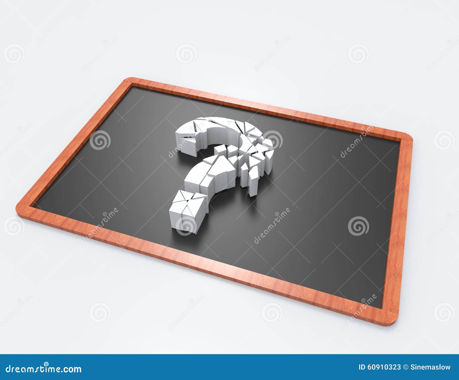 Broken Question Mark Symbol Stock Illustration - Illustration of choice ...